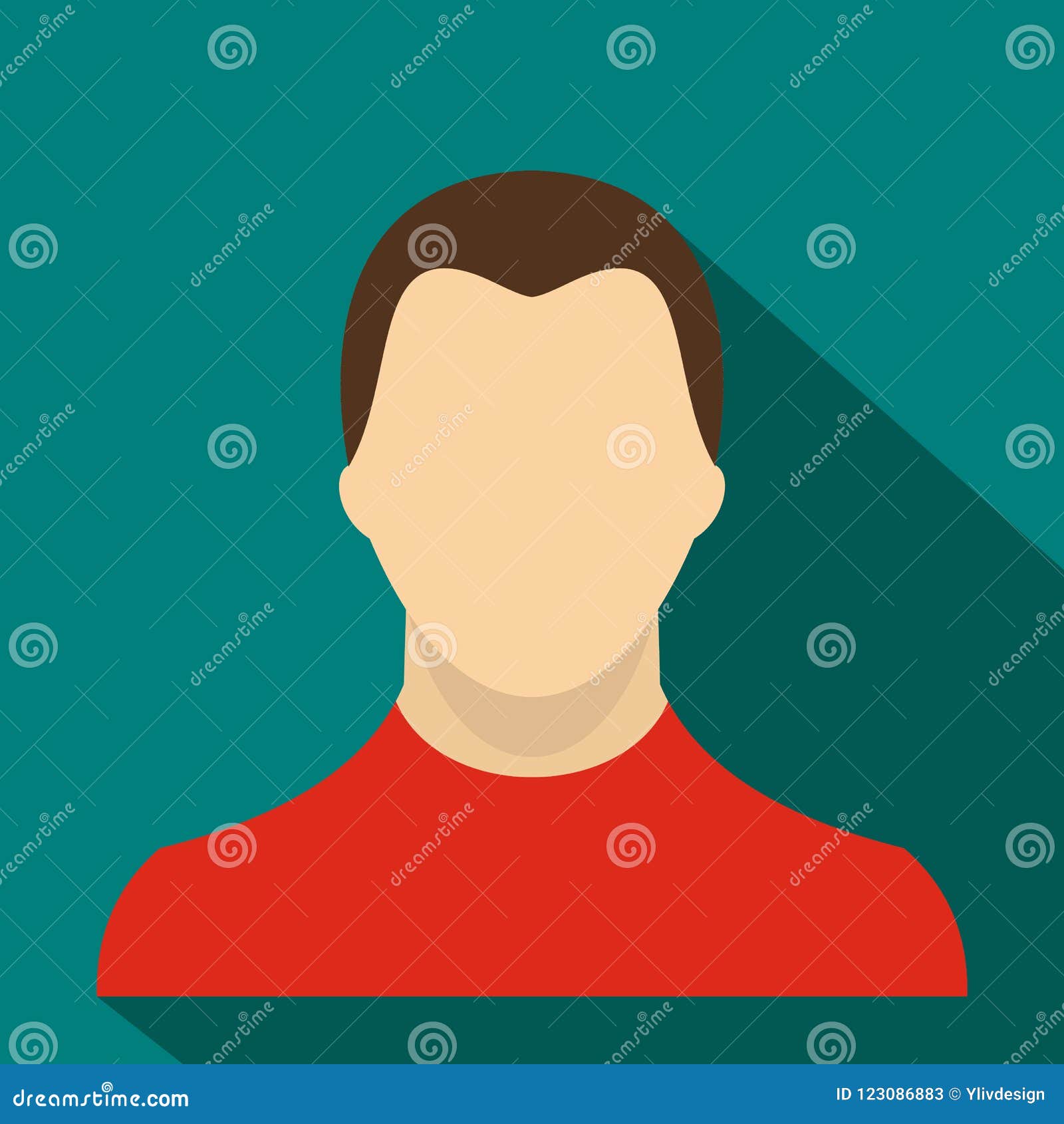 User icon, flat style stock illustration. Illustration of leadership ...
