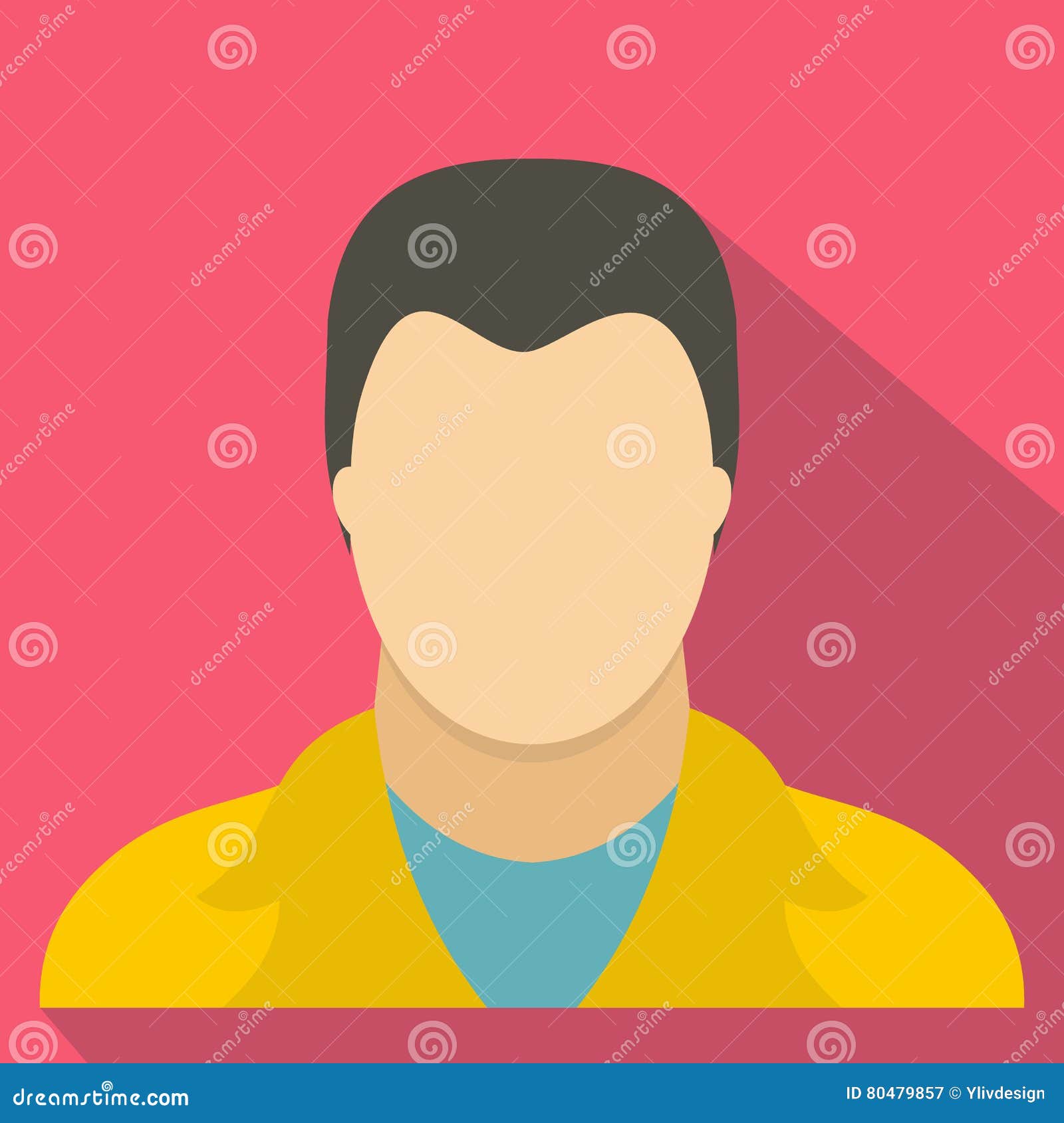User icon, flat style stock vector. Illustration of internet - 80479857