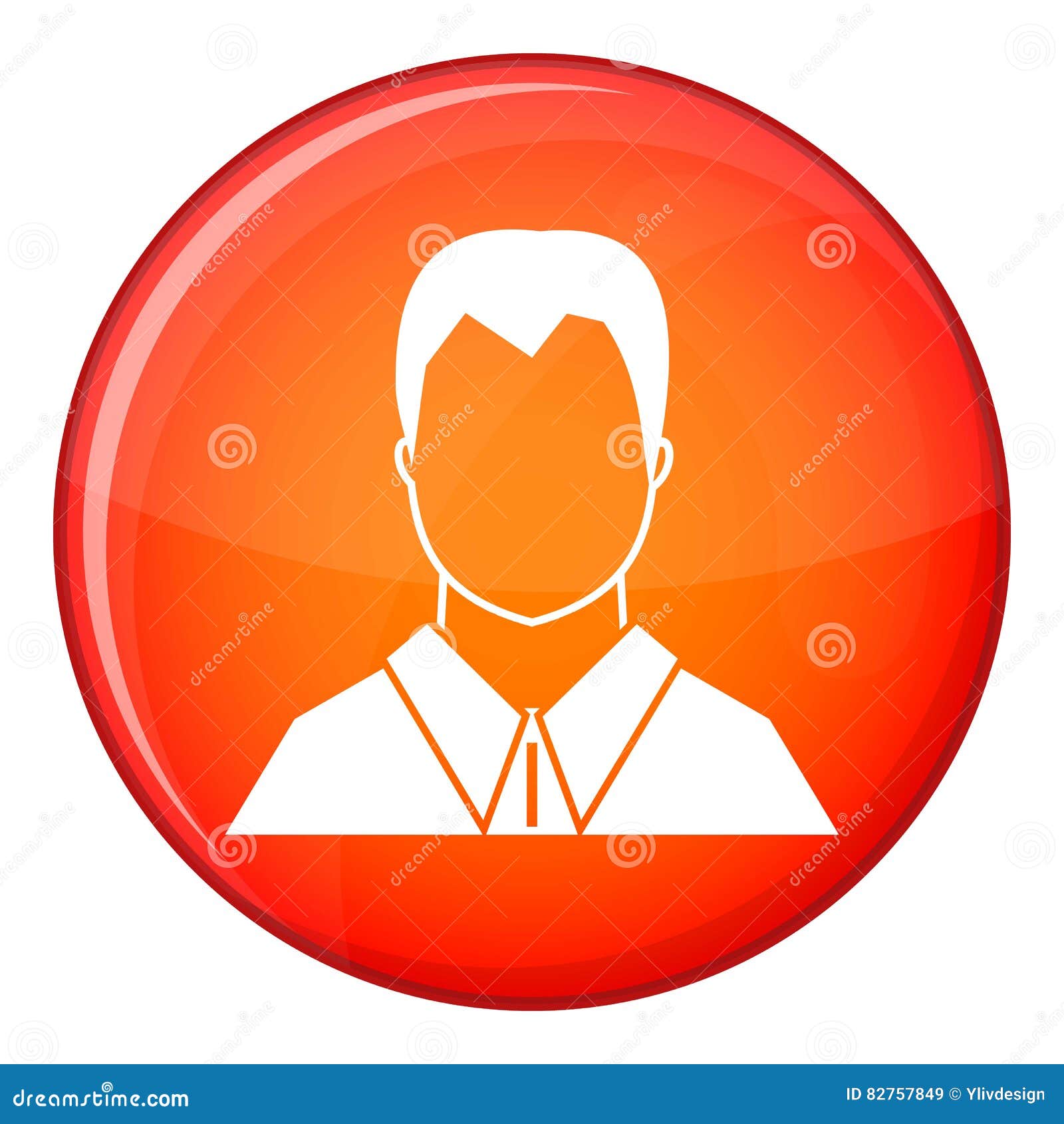 User icon, flat style stock vector. Illustration of flat - 82757849