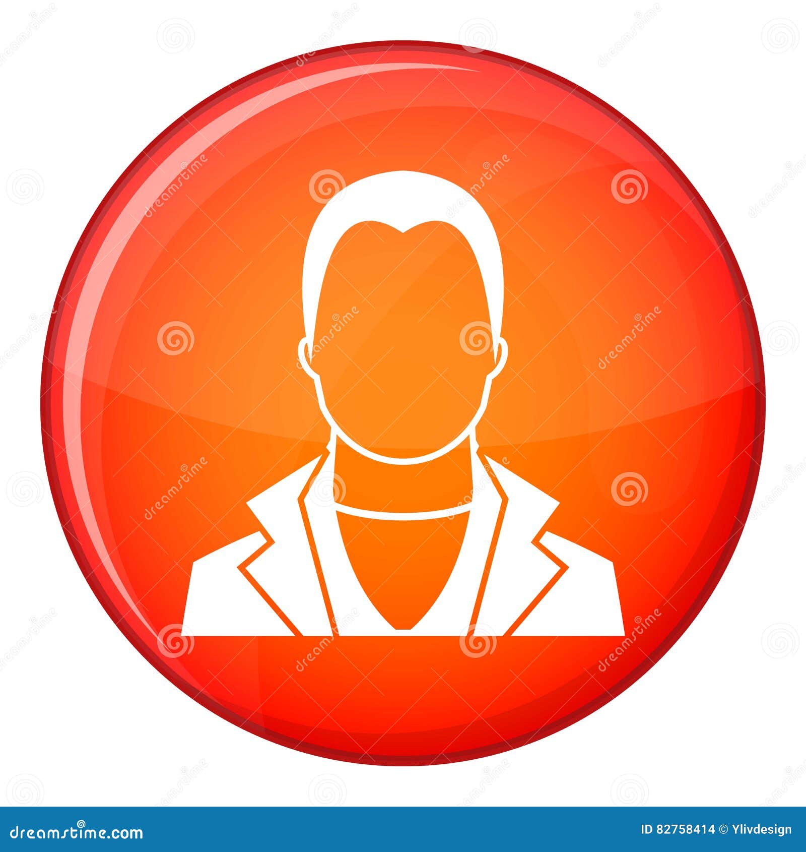 User icon, flat style stock vector. Illustration of graphic - 82758414