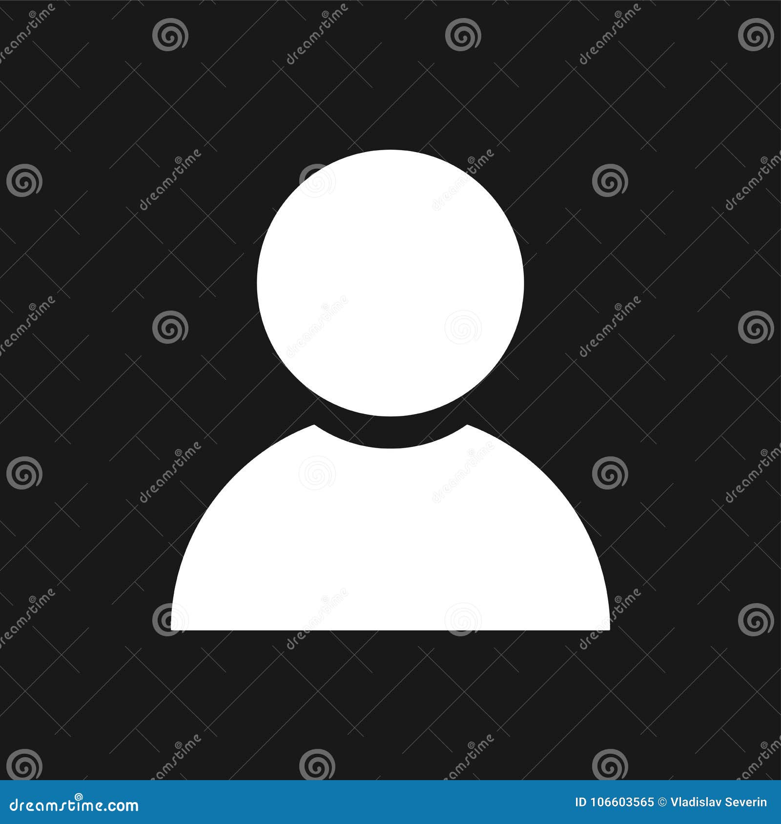 User icon stock vector. Illustration of face, background - 106603565