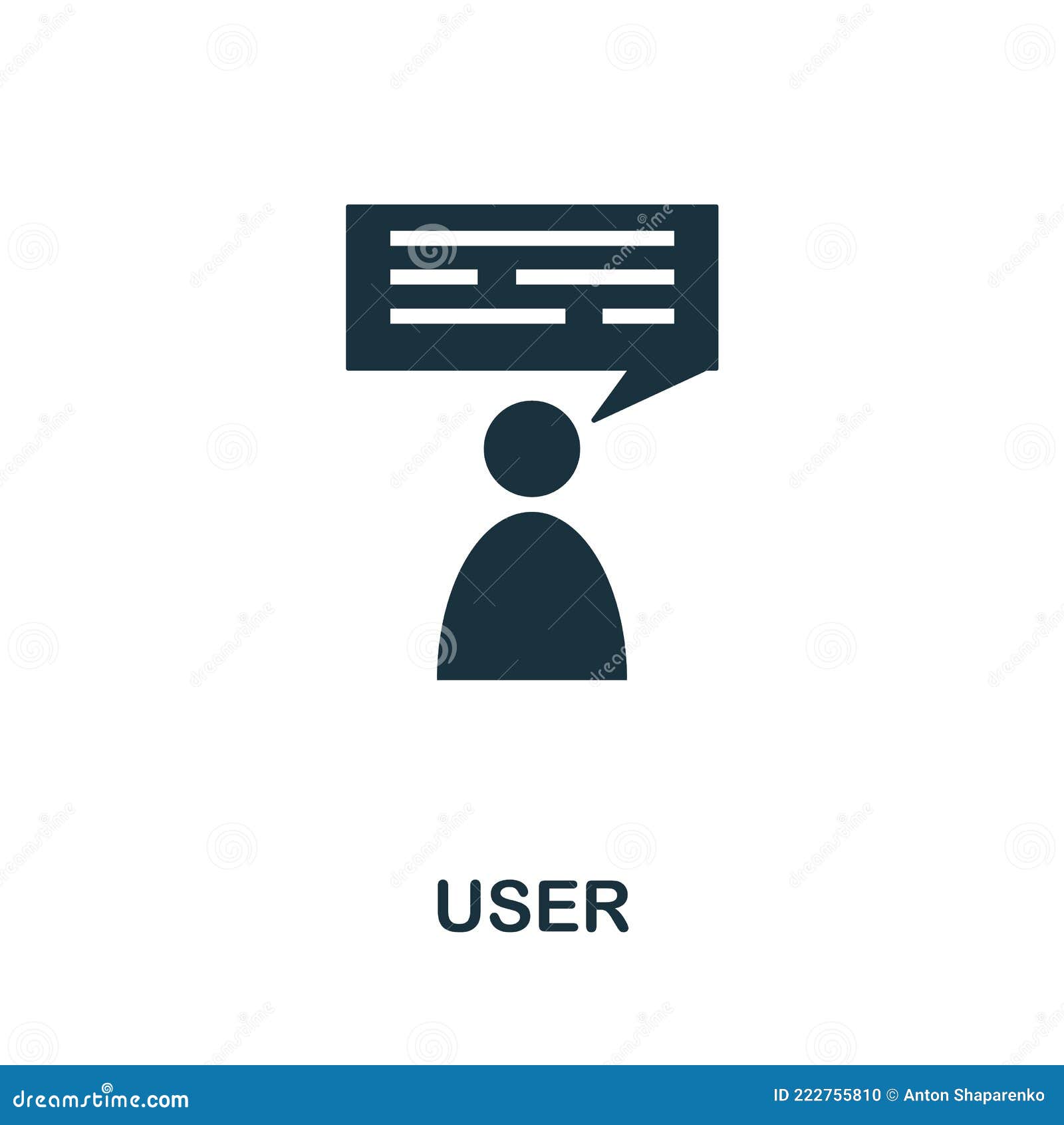 User Icon. Simple Creative Element. Filled Monochrome User Icon for ...