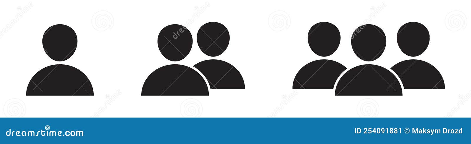 User Icon and People Icon, Team Icon, Group Icon, Solid Vector ...