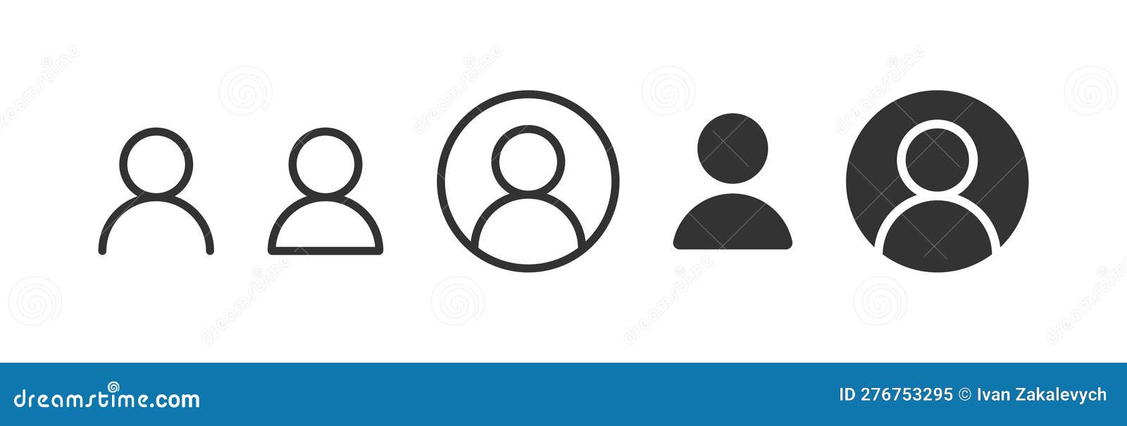 User Icon Set. Avatar Vector Illustration Stock Vector - Illustration ...