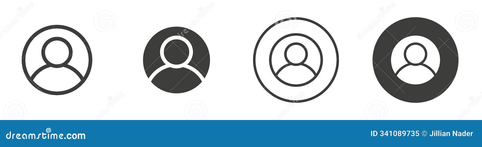 User Icon Simple Outline Vector Logo Stock Illustration - Illustration ...