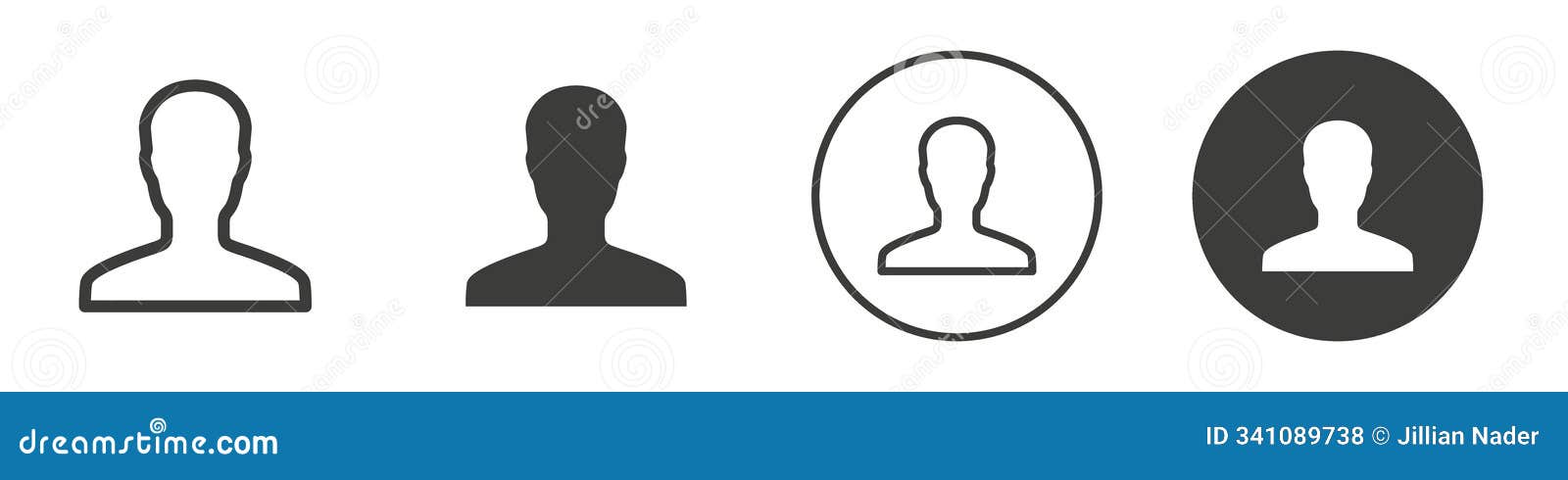 User Icon Simple Outline Vector Logo Stock Illustration - Illustration ...