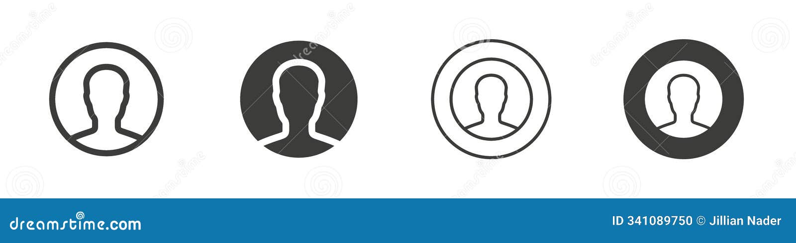 User Icon Simple Outline Vector Logo Stock Illustration - Illustration ...