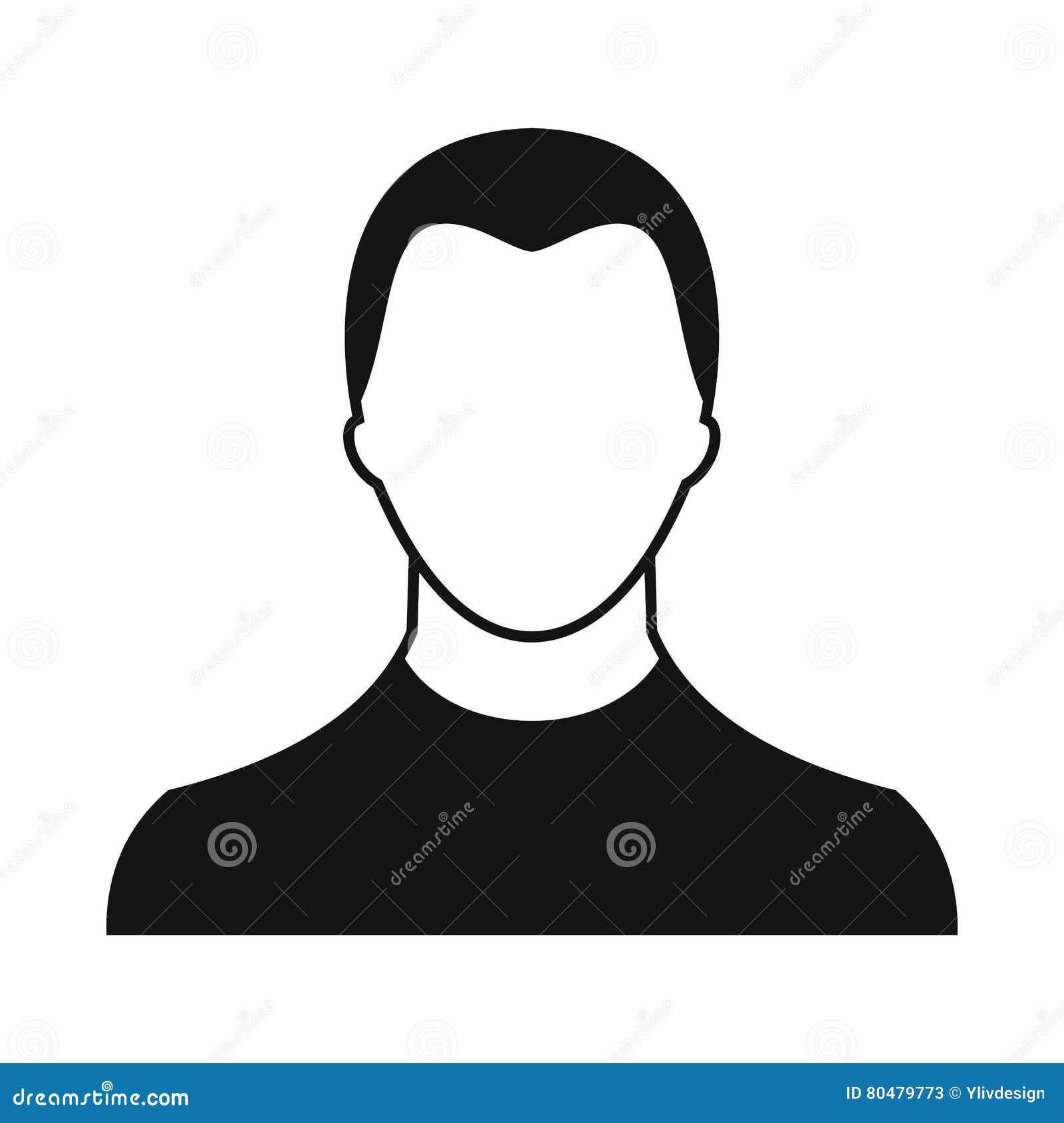 User icon, simple style stock vector. Illustration of internet - 80479773