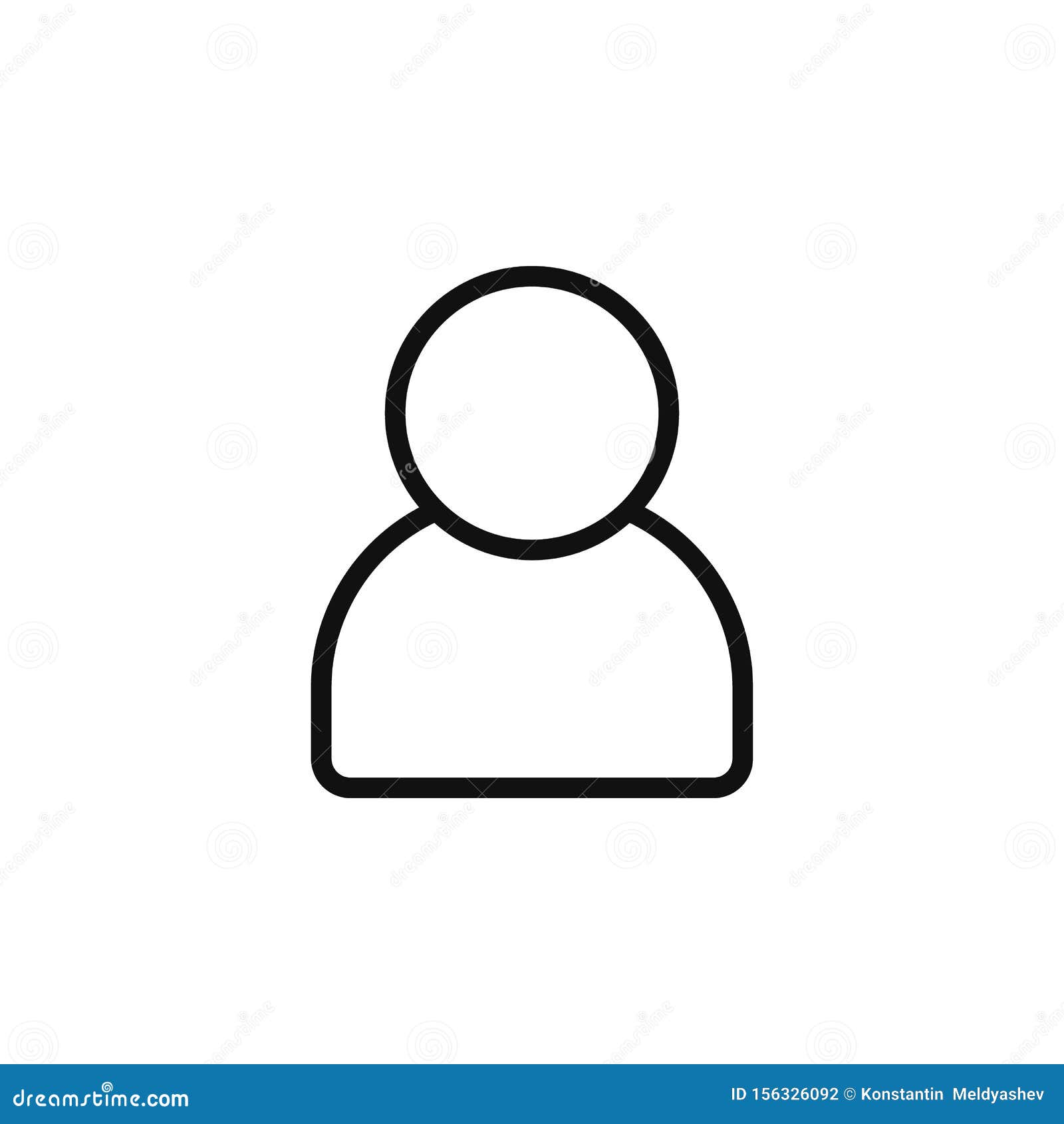 User Icon. Simple Thin Line, Outline Vector of Web Icons for UI and UX ...