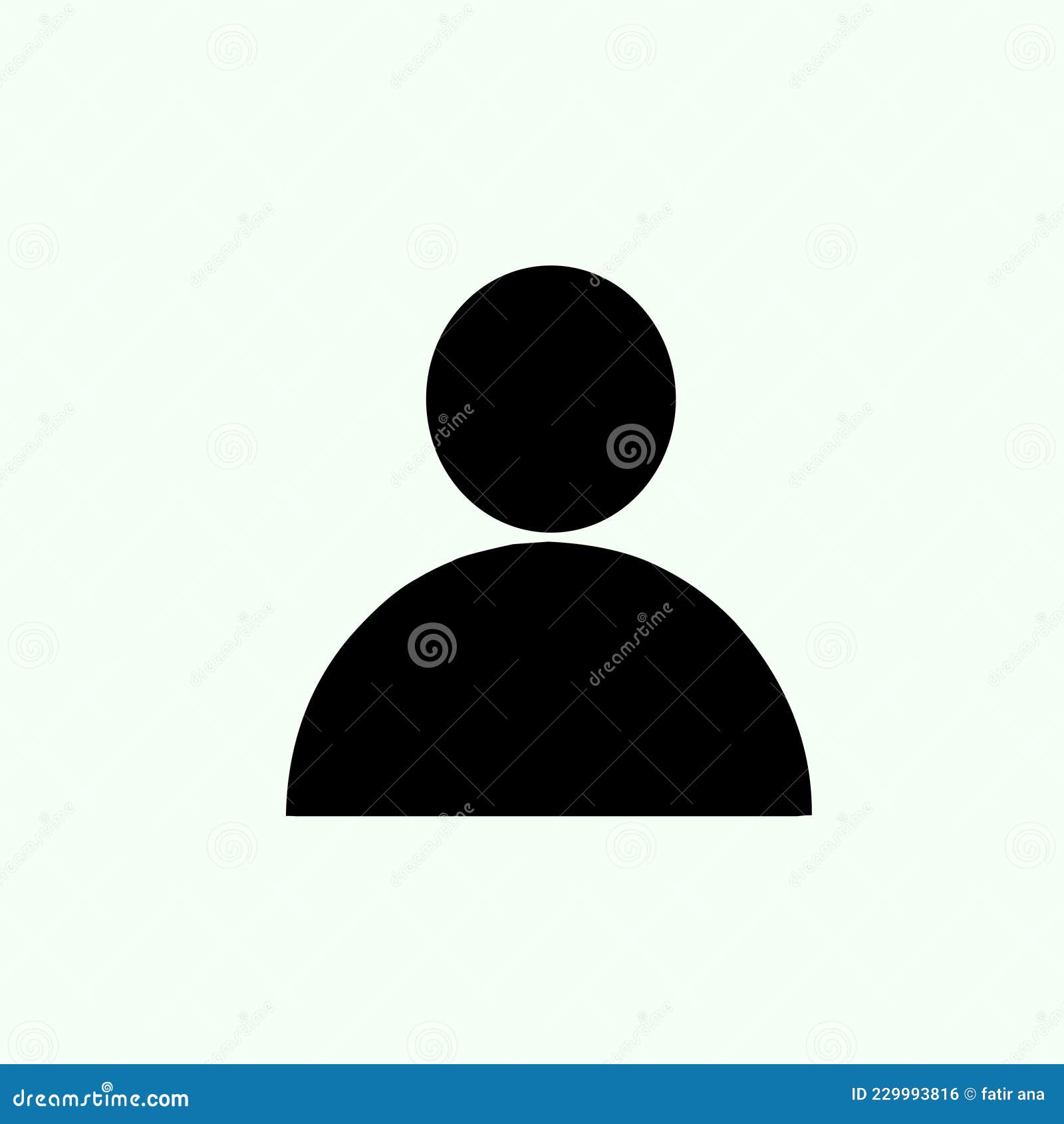 User Icon With White Background Ilustrasion Royalty-Free Stock Image ...
