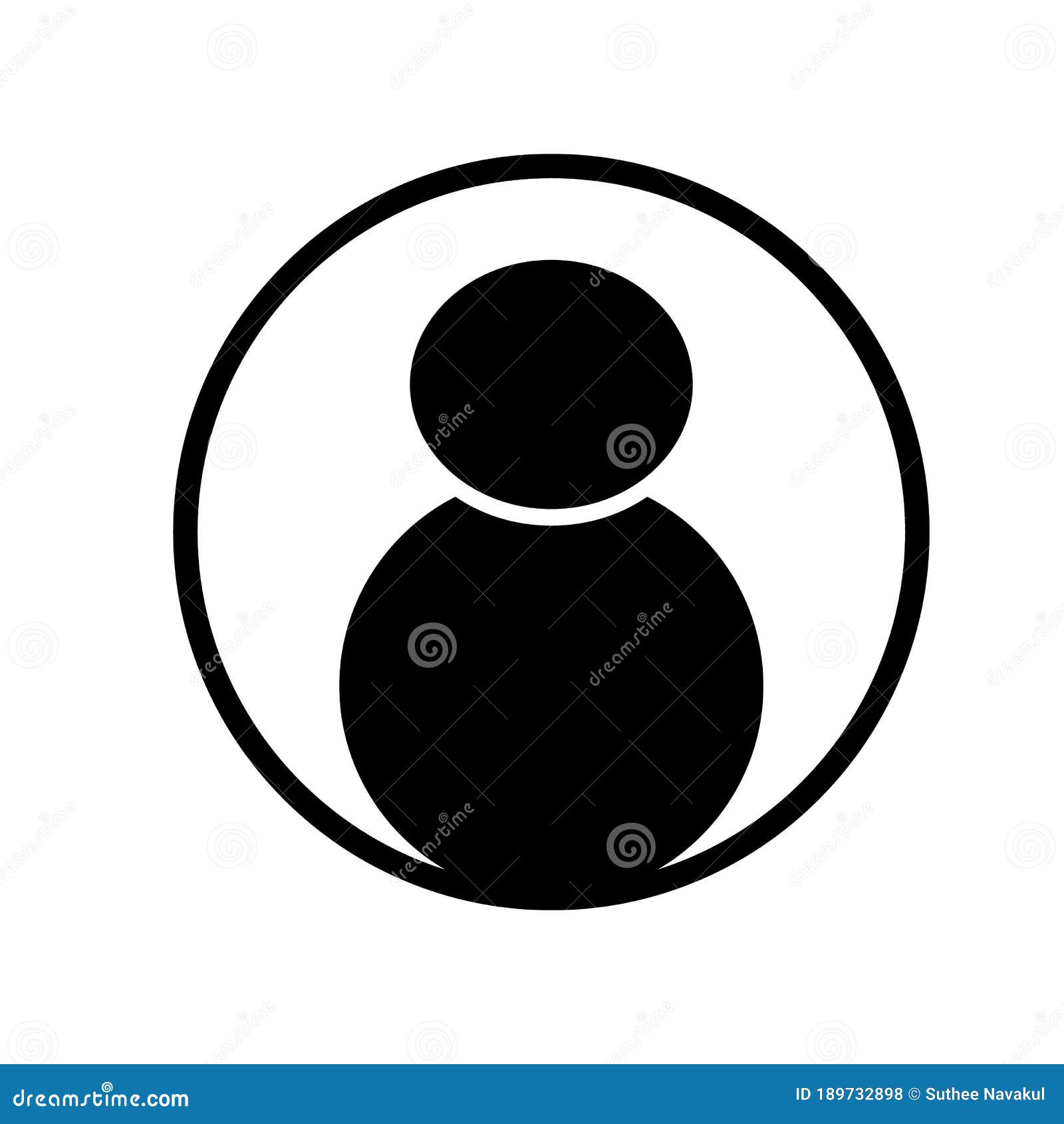 User Icon on White Background. Man Symbol. User Login Icon Stock Vector ...