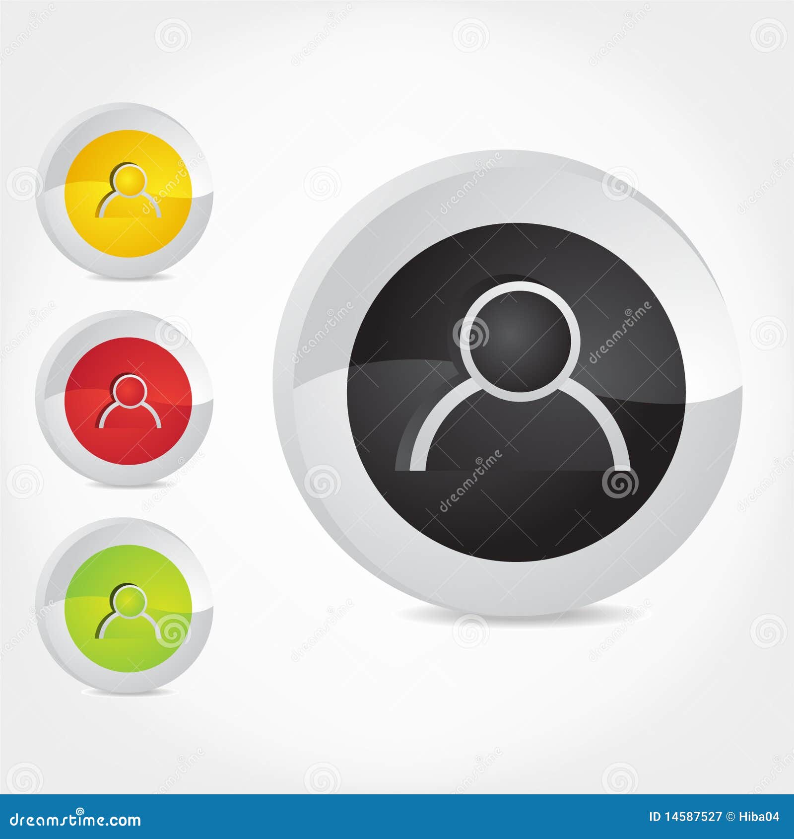 User Icons. stock vector. Illustration of woman, computer - 14587527