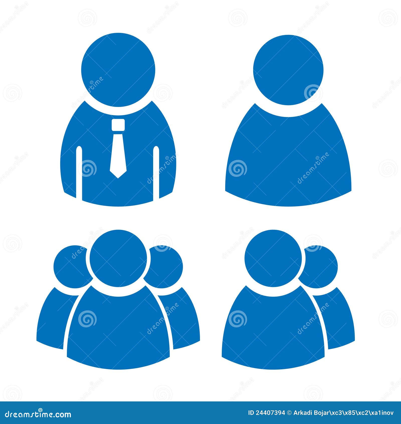 User Icons Set Stock Images - Image: 24407394