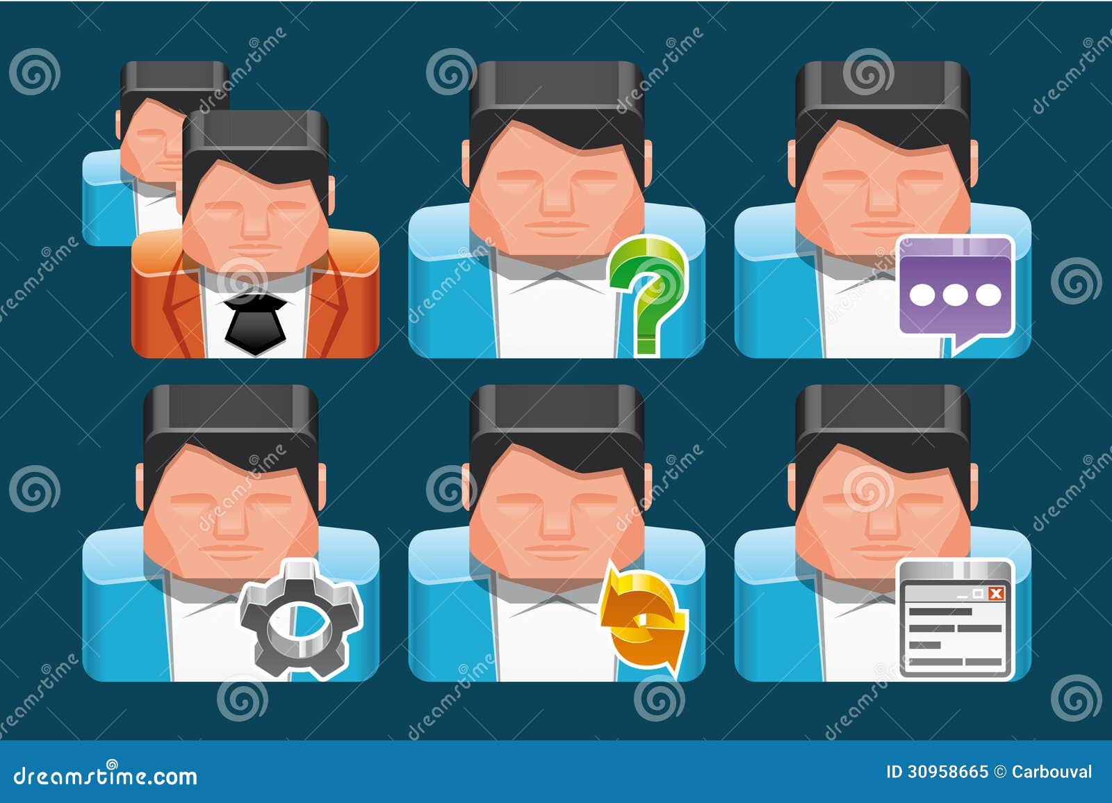 User icons stock illustration. Illustration of business - 30958665