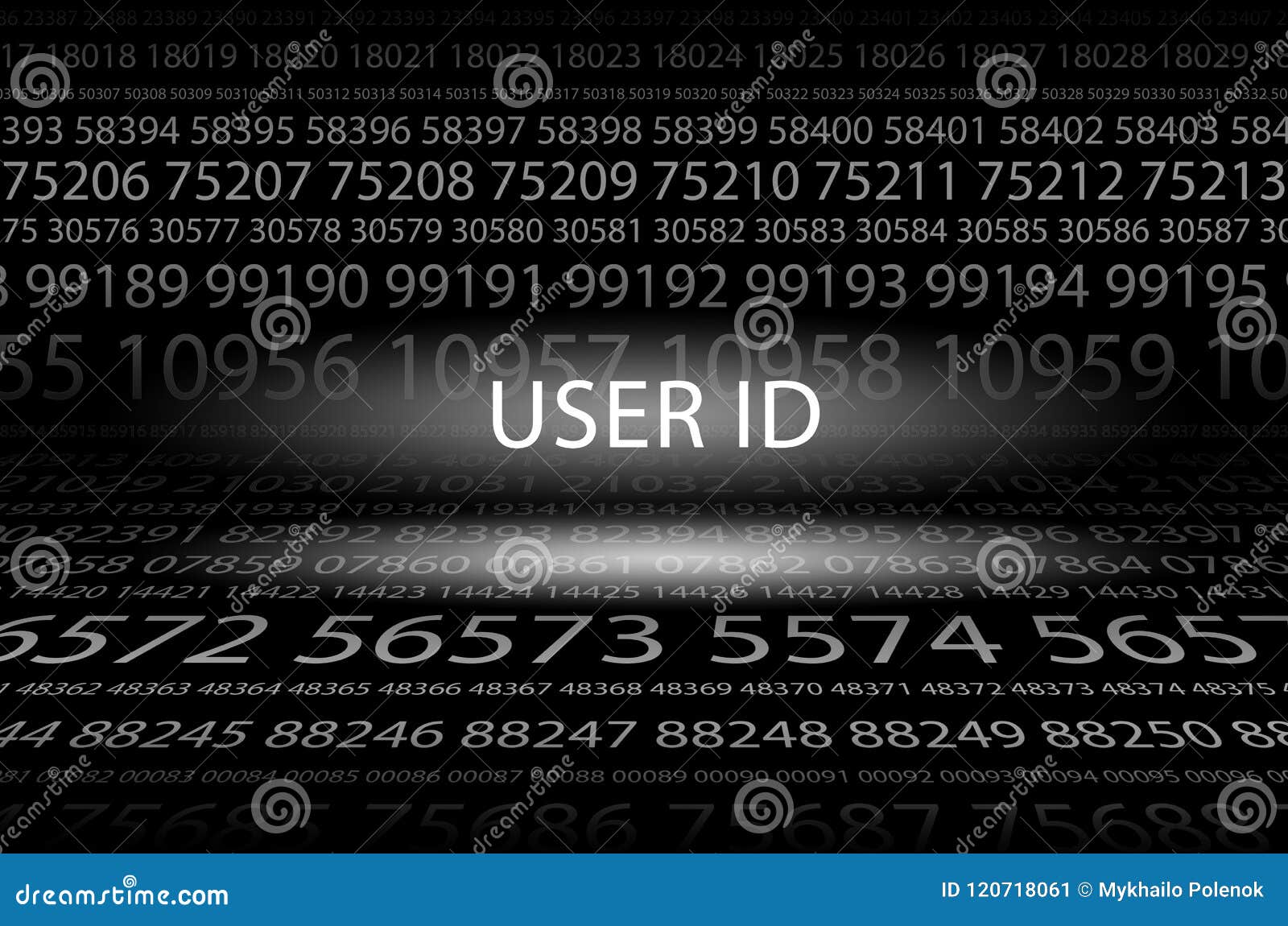 User id stock illustration. Illustration of mathematical - 120718061