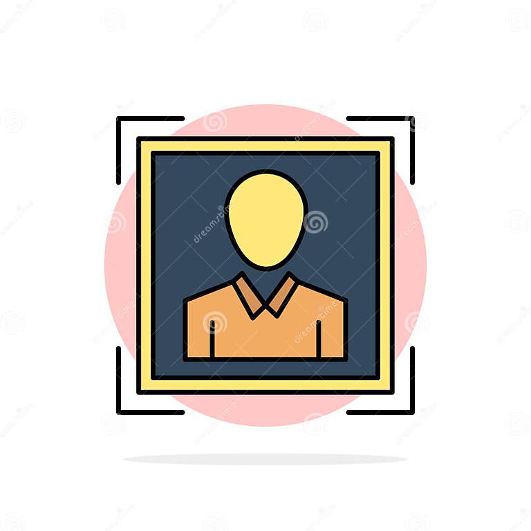 User, User ID, Id, Profile Image Abstract Circle Background Flat Color ...