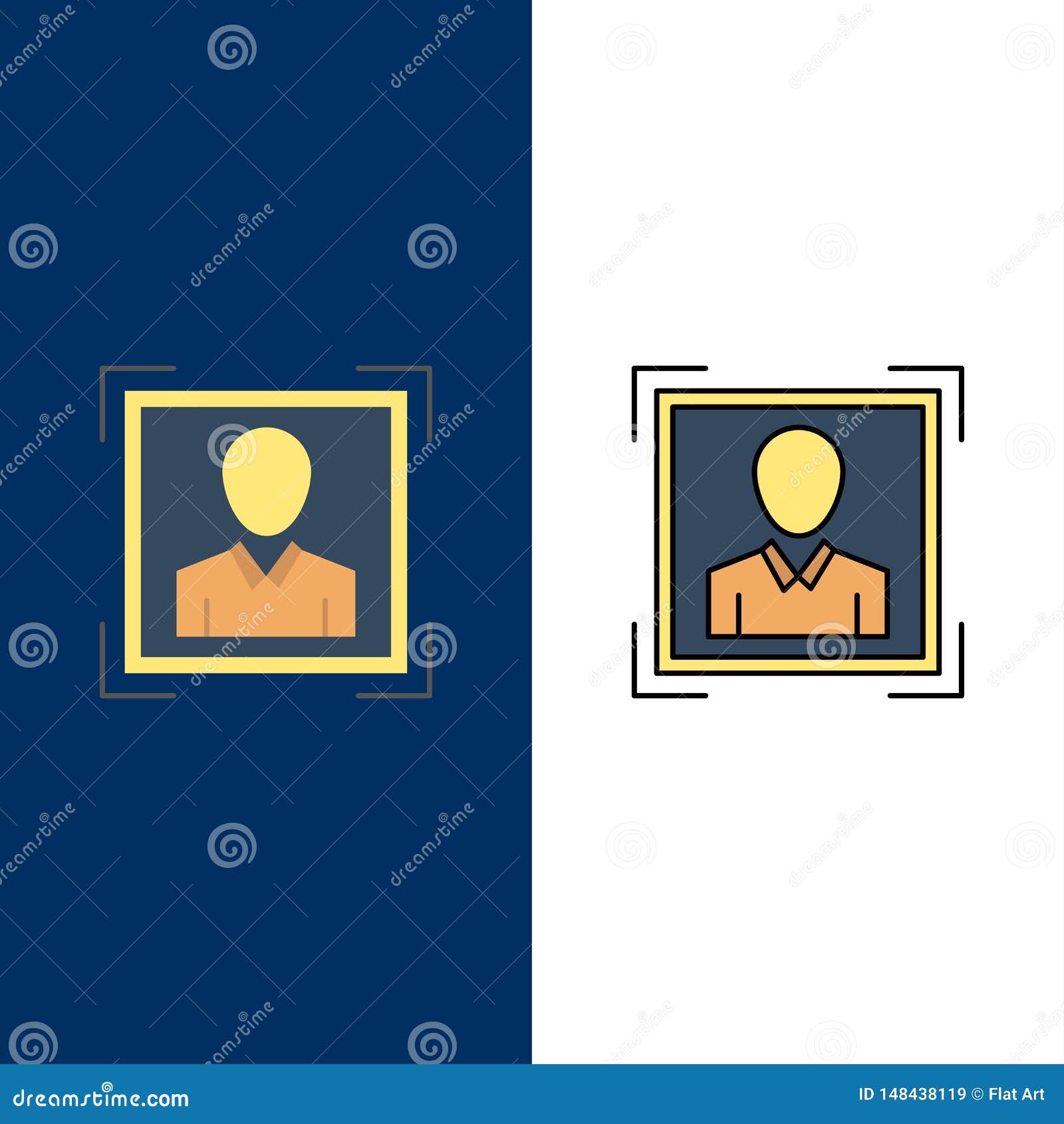 User, User ID, Id, Profile Image Icons. Flat and Line Filled Icon Set ...