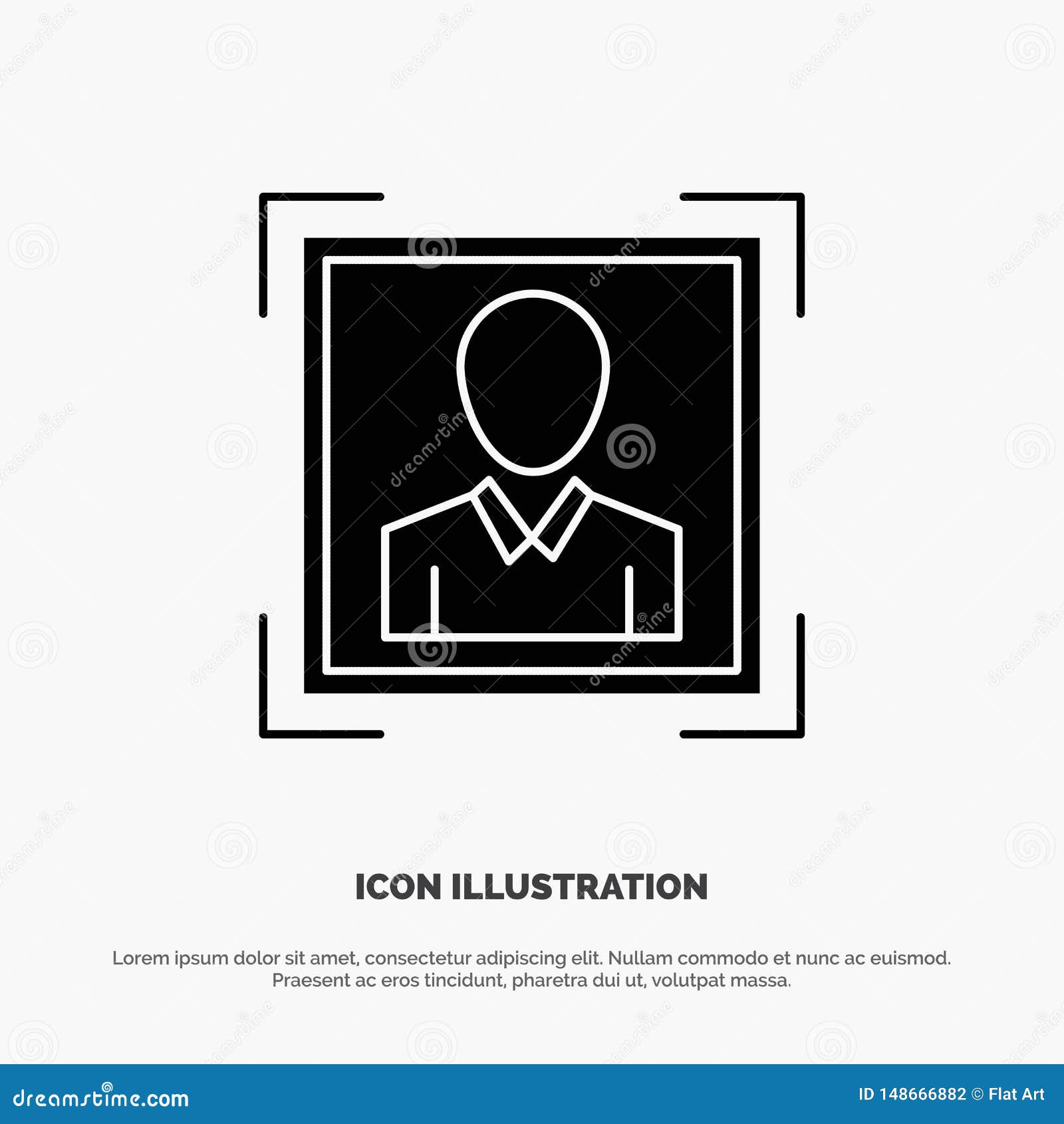 User, User ID, Id, Profile Image Solid Glyph Icon Vector Stock Vector ...