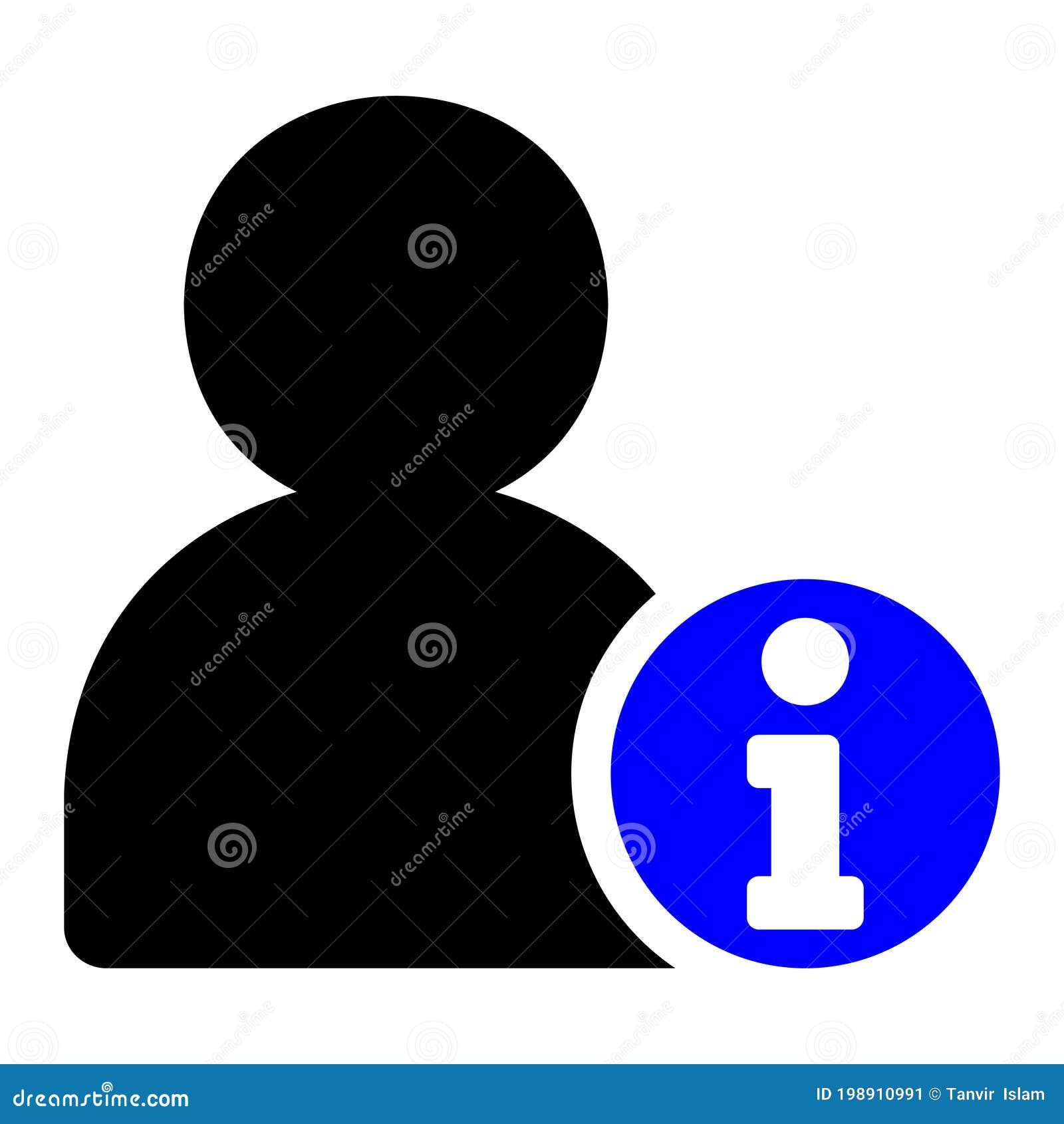 User info Icon stock vector. Illustration of design - 198910991
