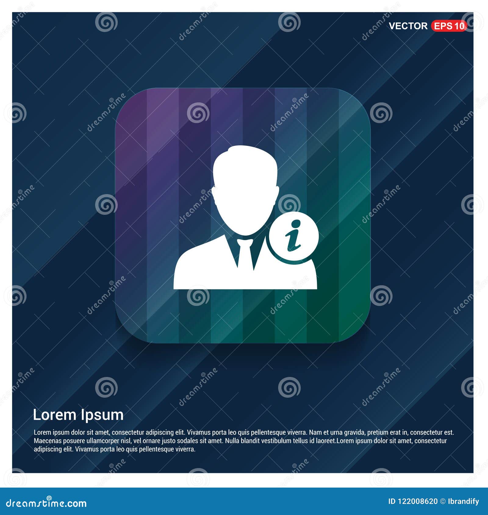 User Info Icon stock vector. Illustration of graphic - 122008620