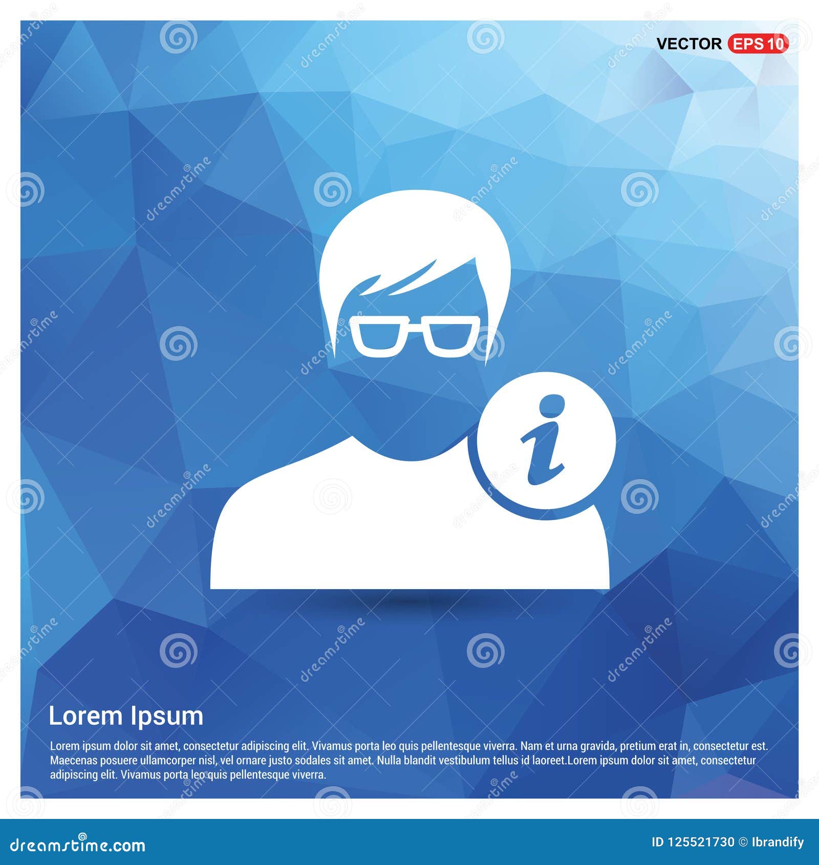 User Info Icon stock vector. Illustration of simple - 125521730