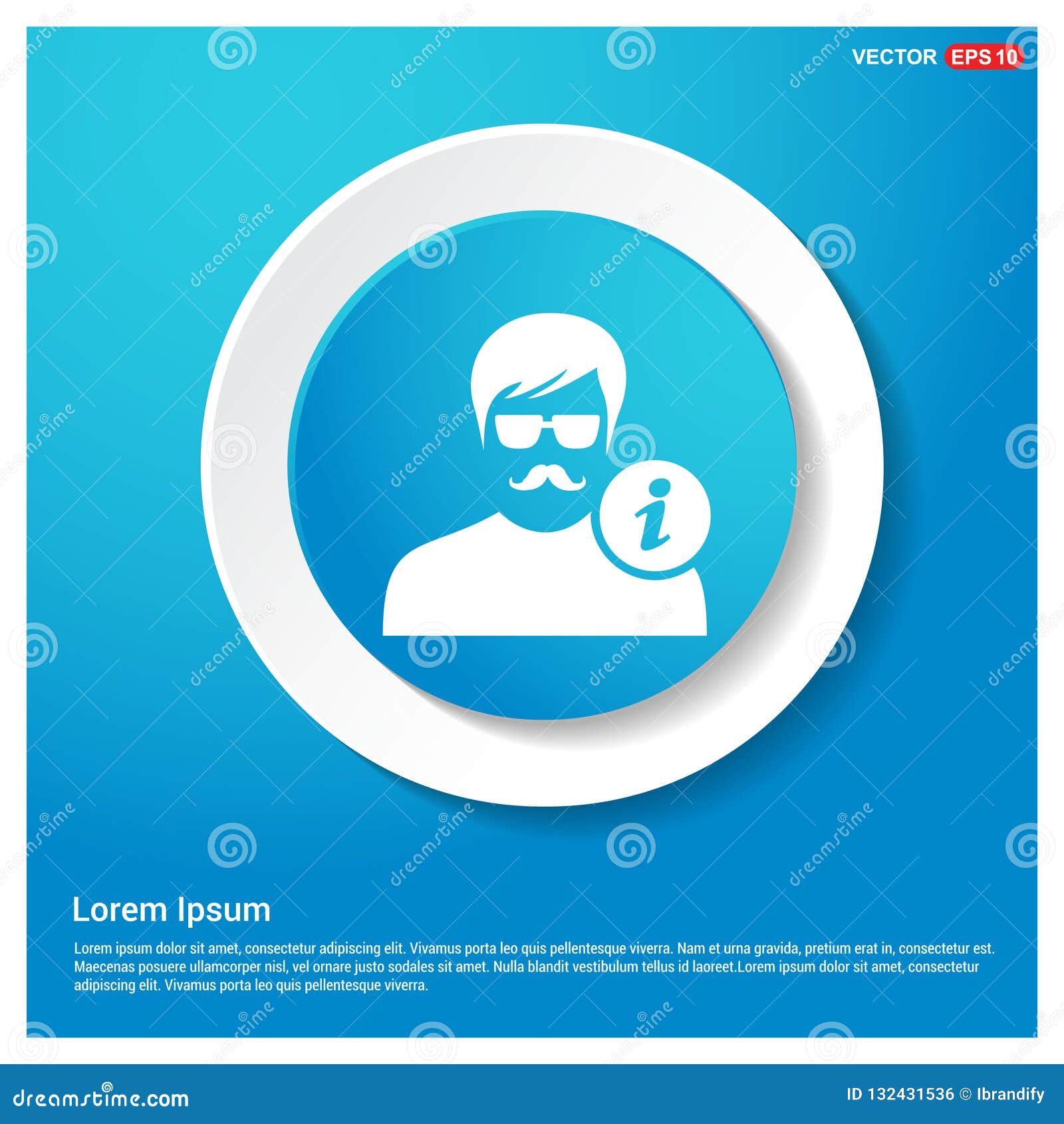 User Info Icon stock vector. Illustration of businessman - 132431536