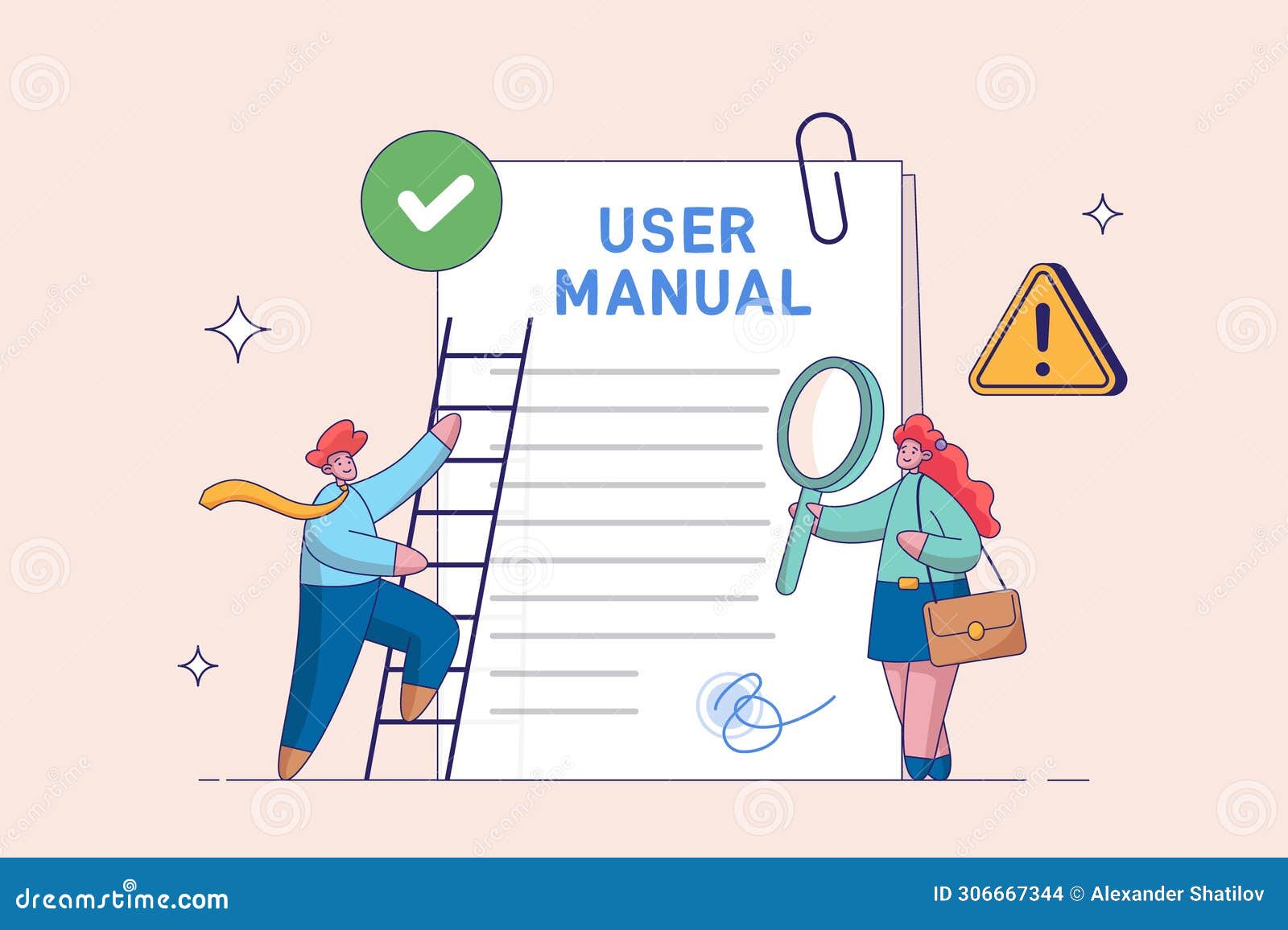 Read The Manual Packaging Symbol, Read The Instructions Icon Cartoon ...