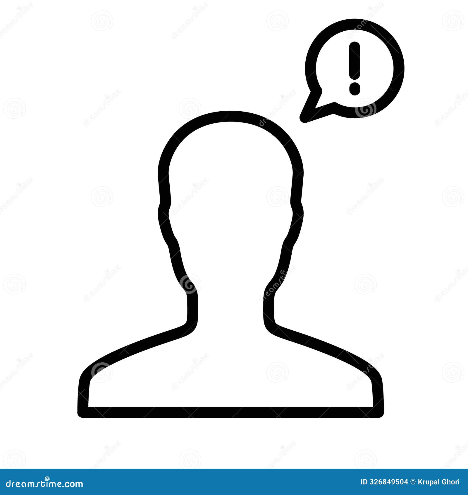 User Information Logo Sign Vector Outline | CartoonDealer.com #326040853