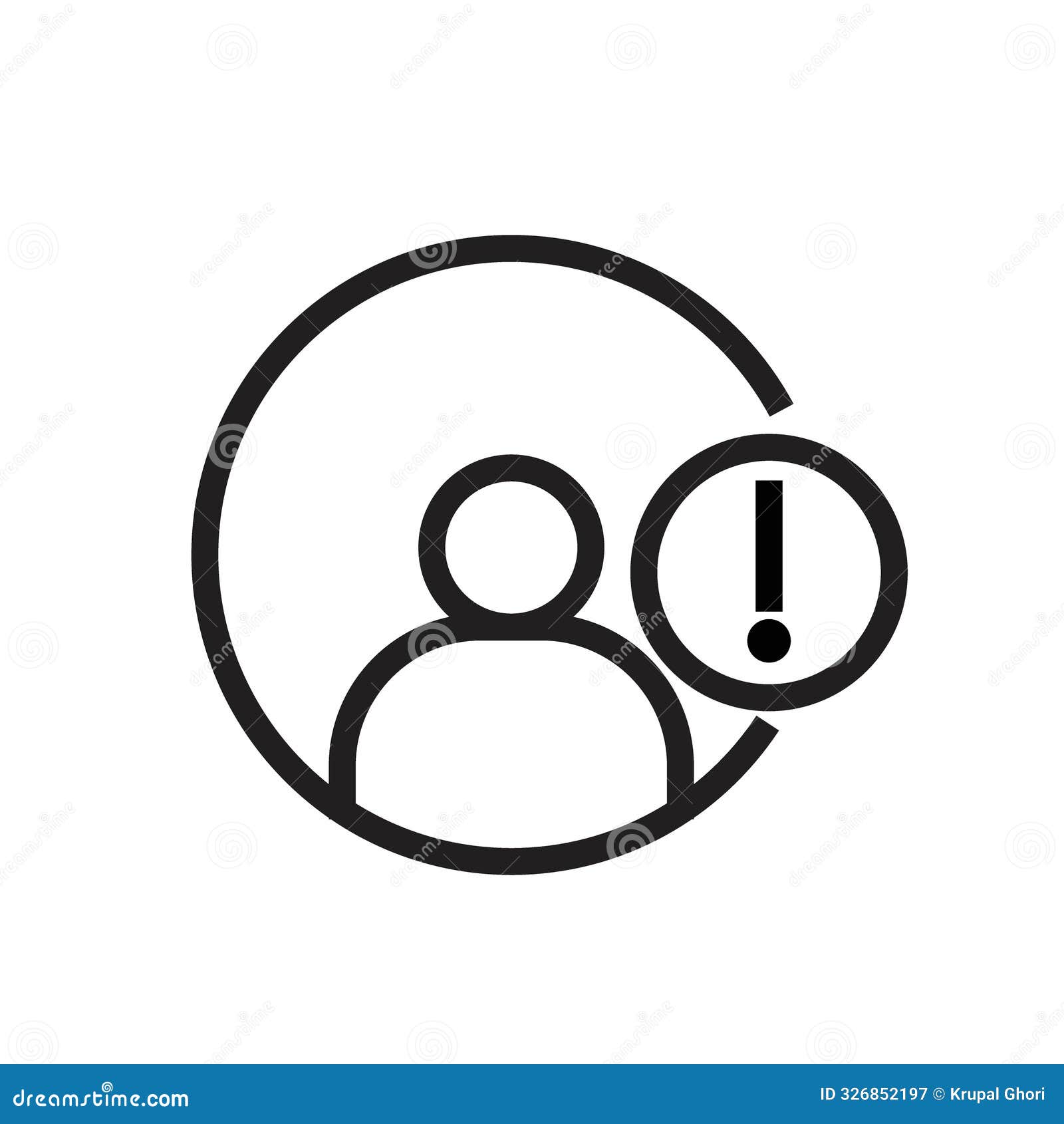User Information Icon, Great for Profile and Data Management Designs ...