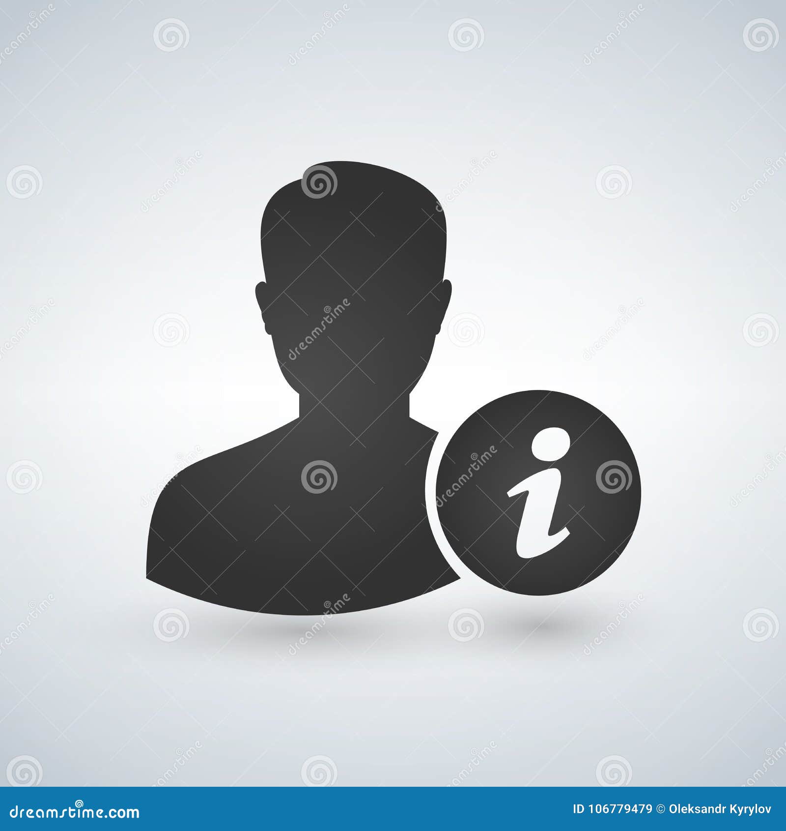 User information icon. stock illustration. Illustration of ...
