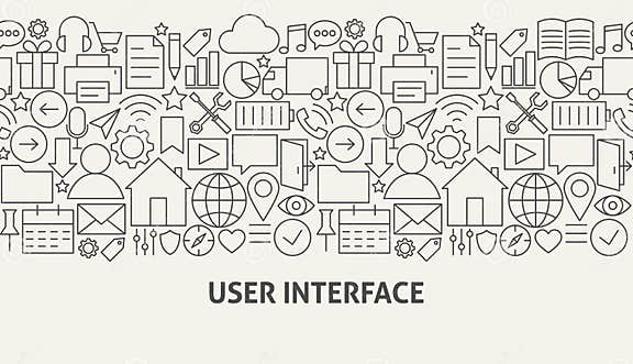 User Interface Banner Concept Stock Vector - Illustration of cloud ...