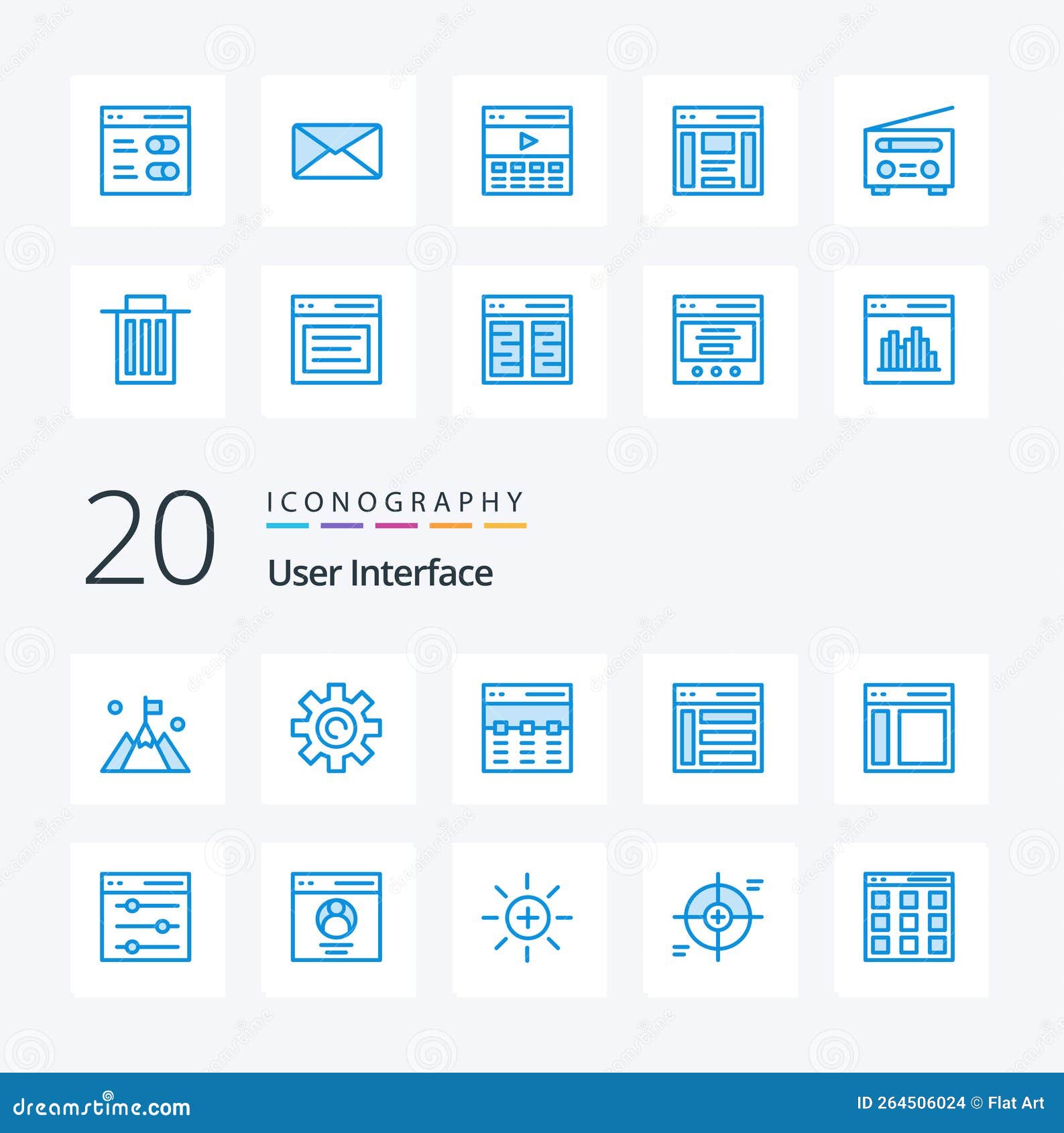 20 User Interface Blue Color Icon Pack Like Left Communication User ...