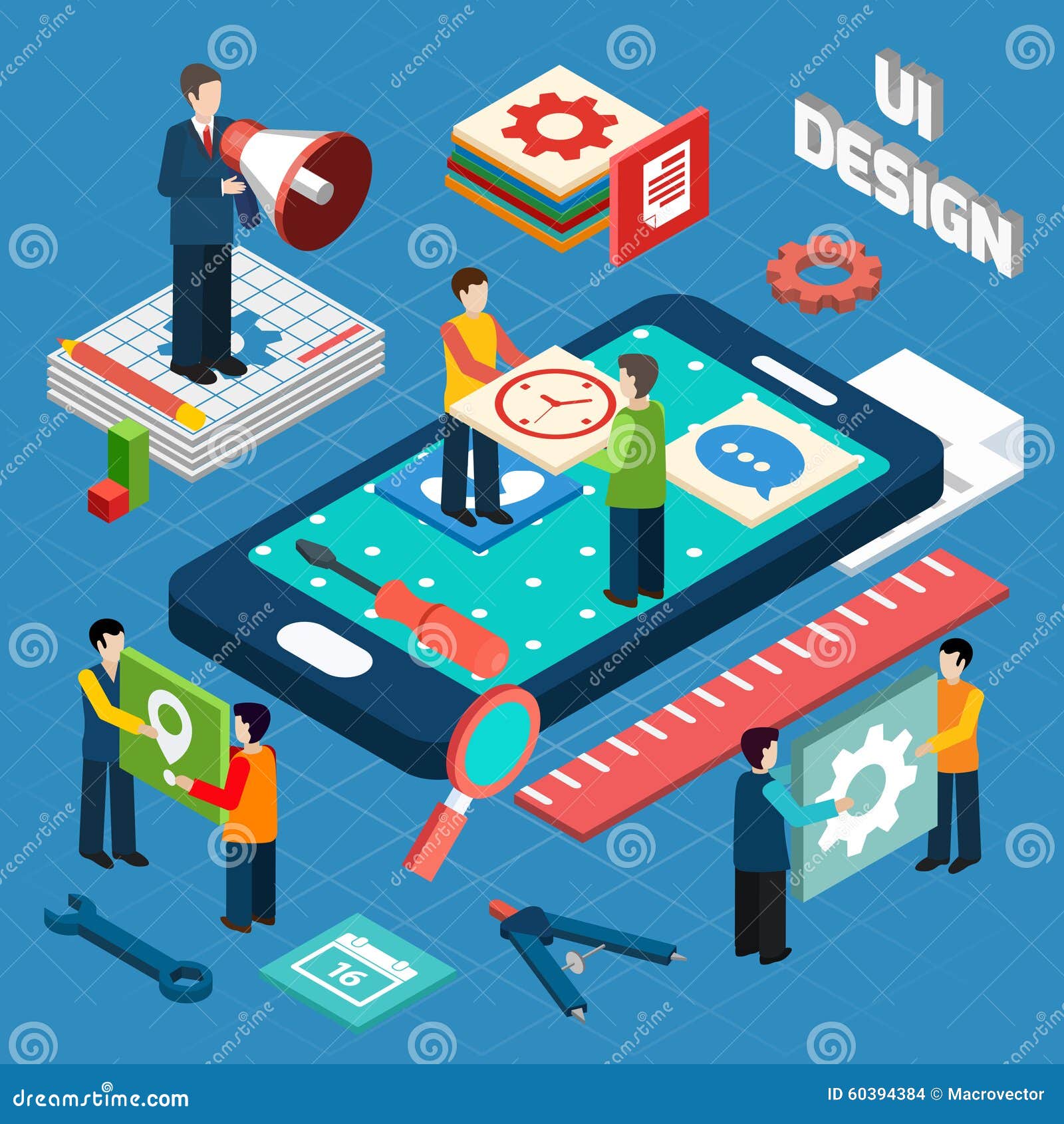 User Interface Design Concept Symbols Layout Vector Illustration ... User Interface Design Concept Symbols Layout Vector Illustration ...