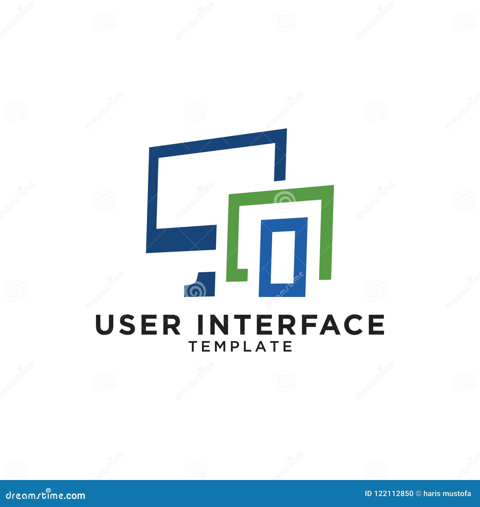 User Interface Device Template Stock Vector - Illustration of touch ...