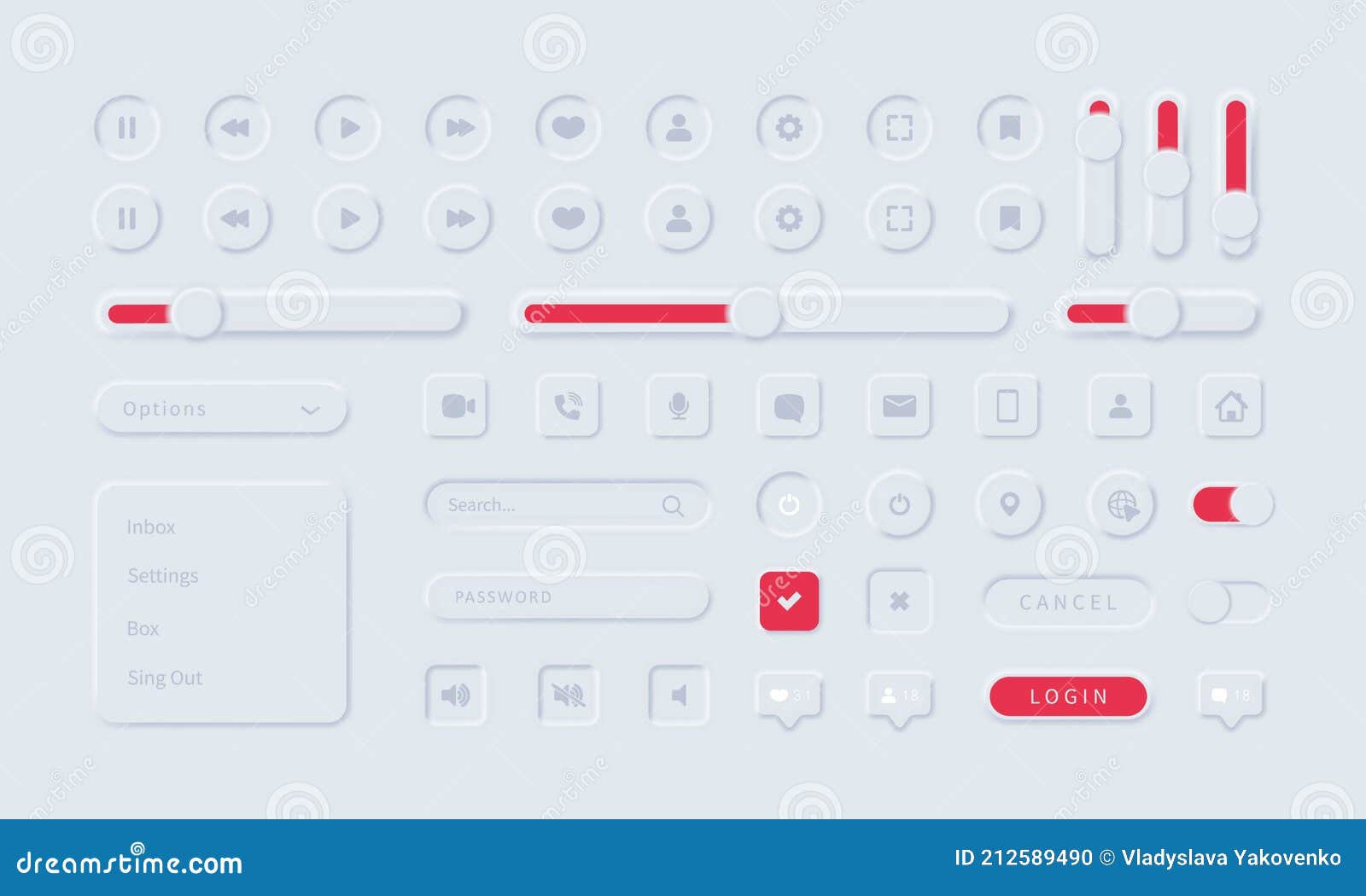 Neumorphism Icons. Neumorphic UI UX White User Interface Web Buttons ... Neumorphism Icons. Neumorphic UI UX White User Interface Web Buttons ...