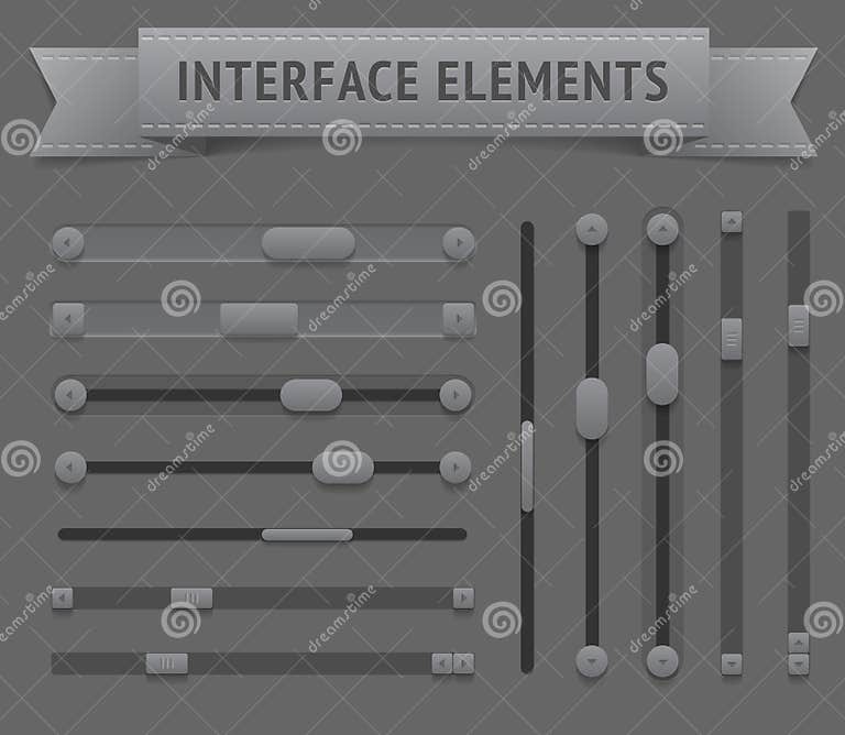 User interface elements stock vector. Illustration of site - 30290971