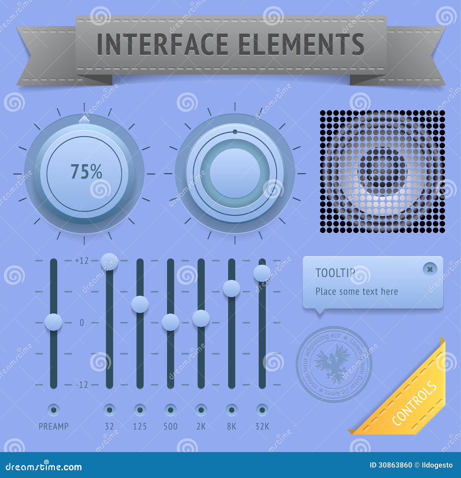 User Interface Elements Stock Photo - Image: 30863860