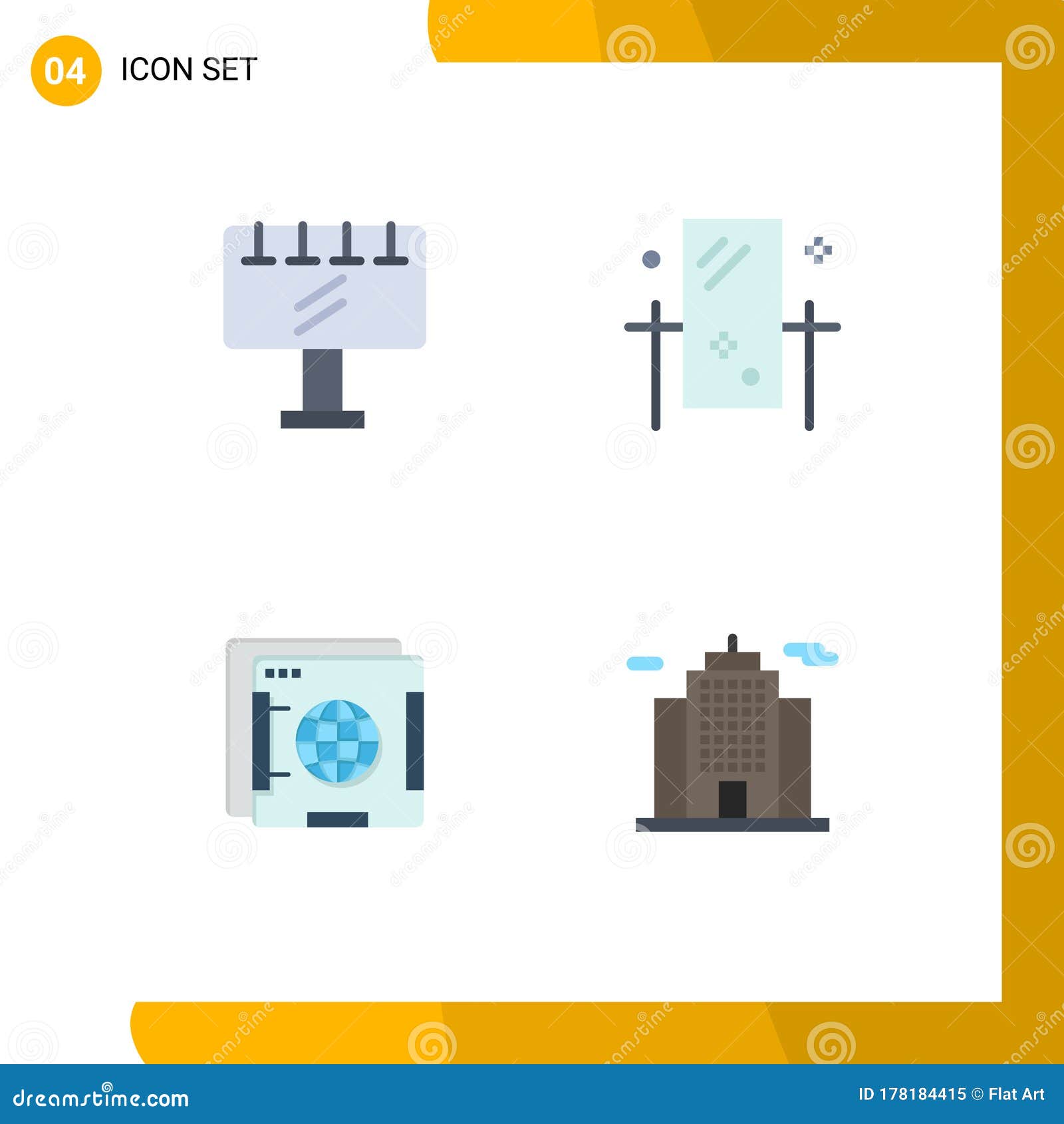 4 User Interface Flat Icon Pack of Modern Signs and Symbols of Sign ...