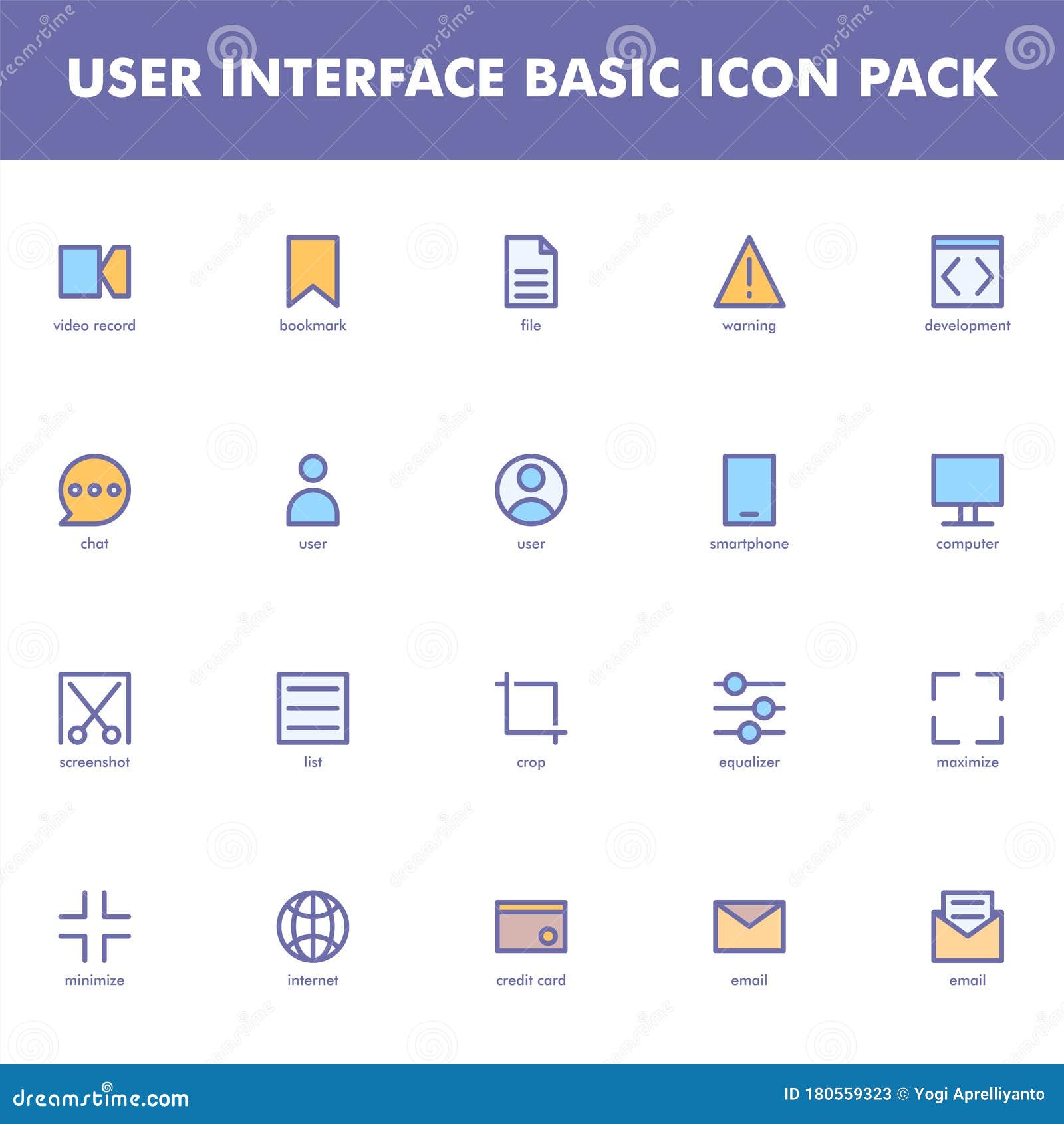 User Interface Icon Pack Isolated On White Background. For Your Web ...