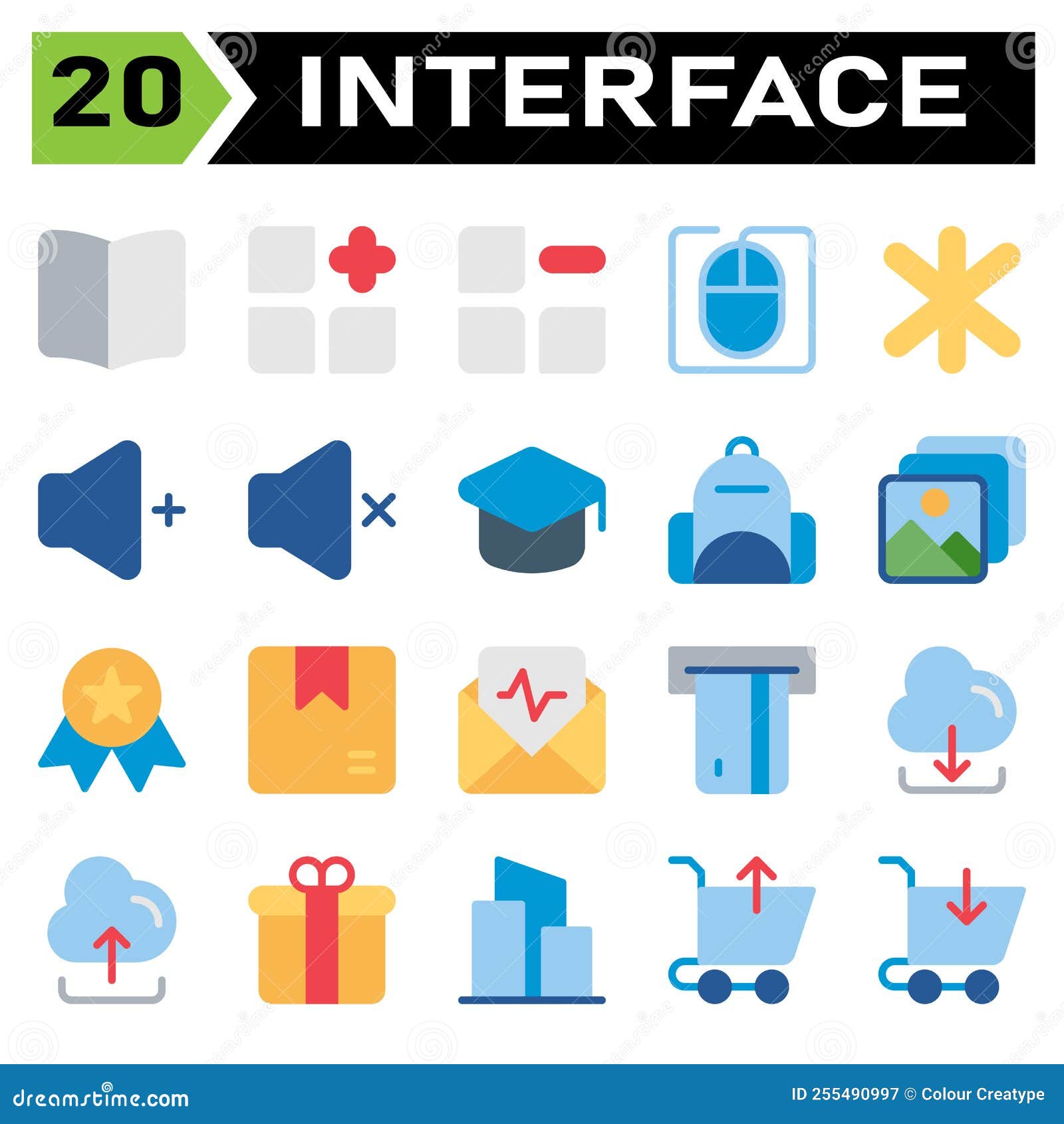 User Interface Icon Set Include Book, Guide, Manual, Read, Instruction ...