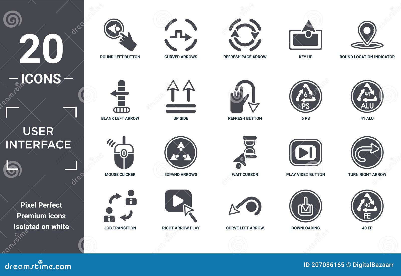 Mouse Clicker Vector Icon On White Background. Flat Vector Mouse ...