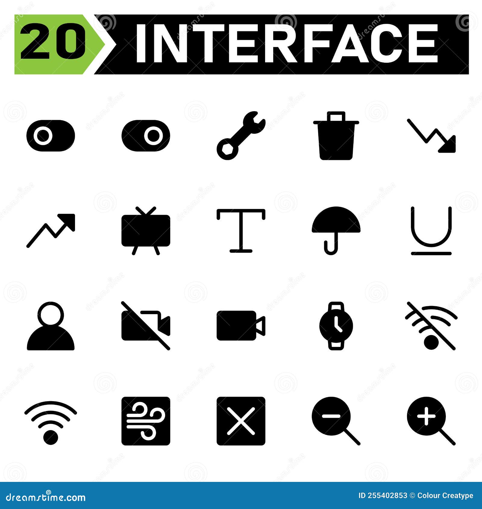 User Interface Icon Set Include Toggle, Left, Switch, Option, User ...