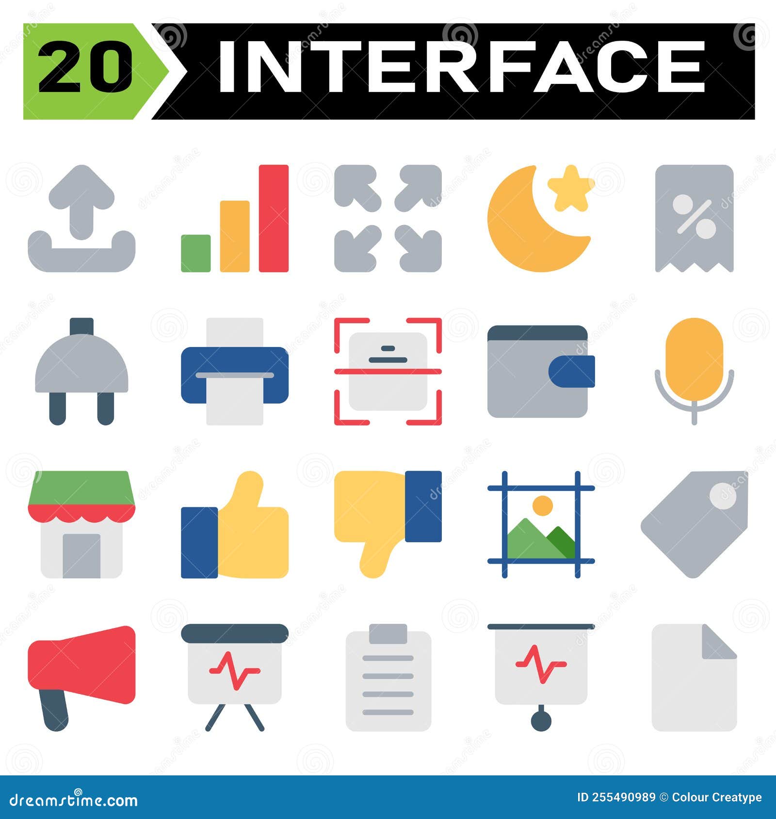 User Interface Icon Set Include Upload, Sign, Element, User Interface ...