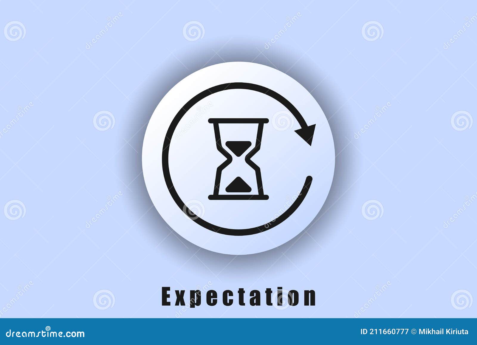 User Interface Icon. Waiting Icon, Hourglass, Waiting Time. White Web ...