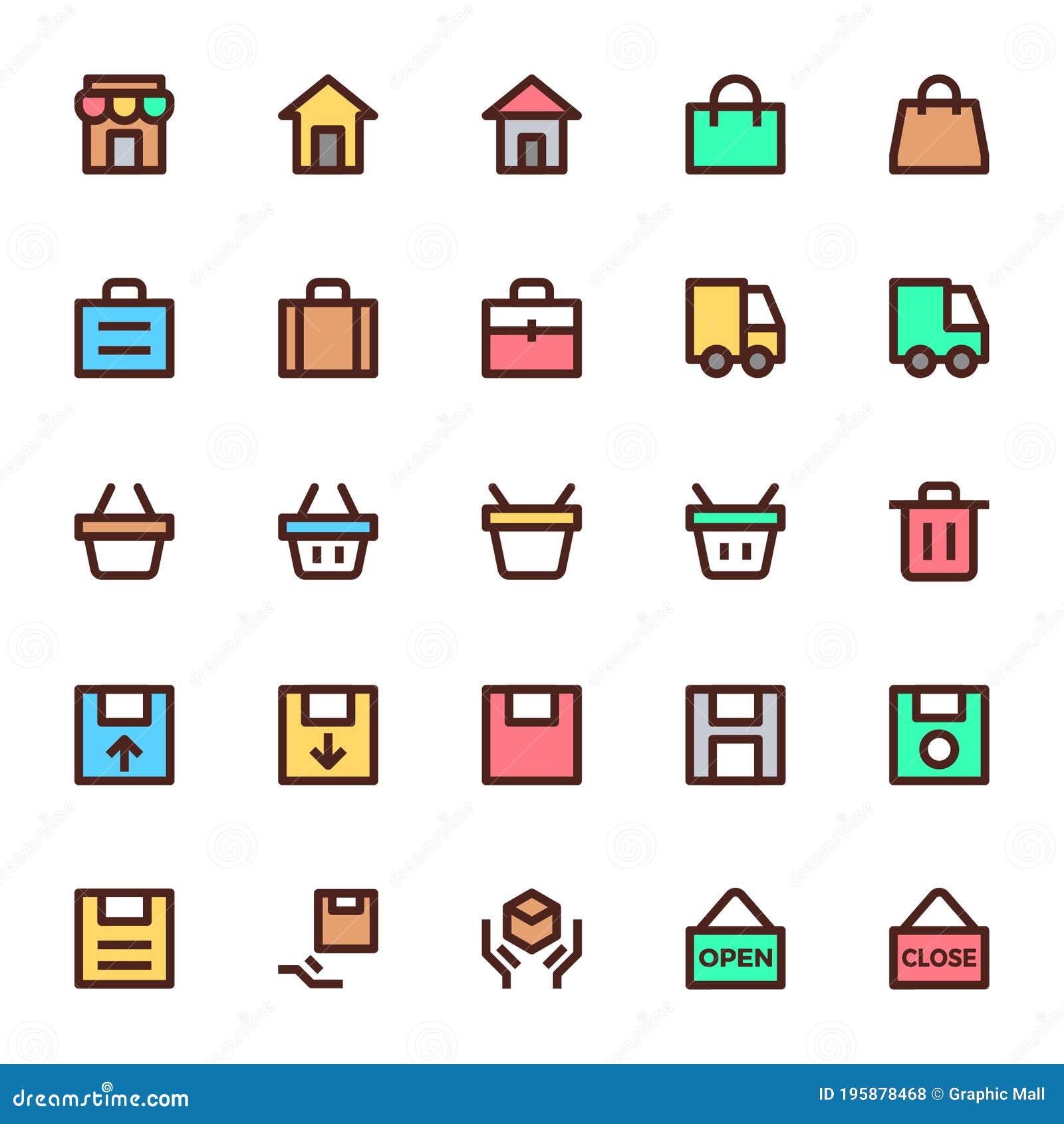 User Interface - 25 Icons Image. Stock Vector - Illustration of ...