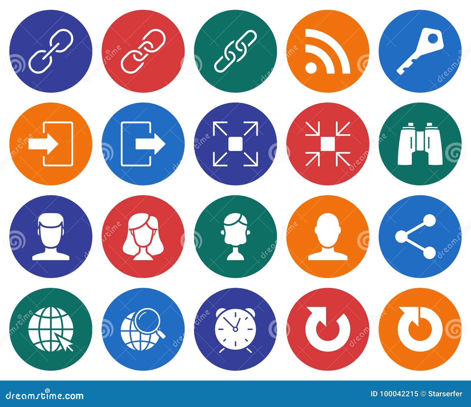 User interface icons set stock vector. Illustration of connection ...