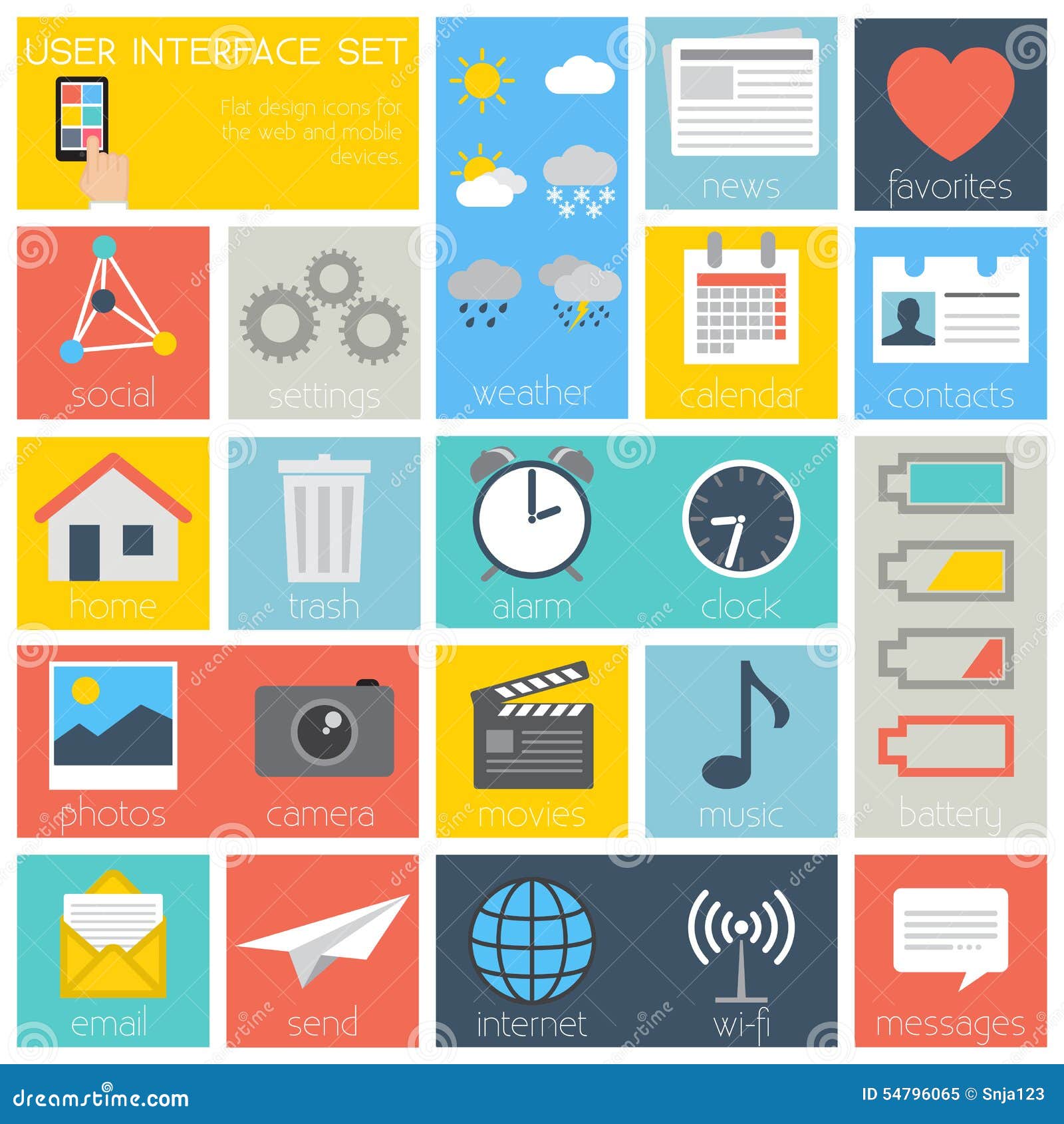 User Interface Icons Set - Vector EPS10 Stock Vector - Illustration of ...