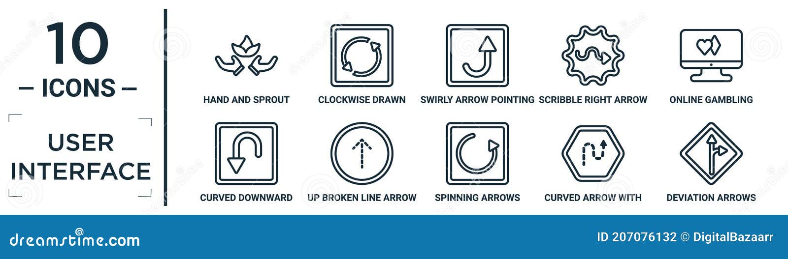 Deviation Arrows Signal Of Street Icon Vector Sign And Symbol Isolated ...