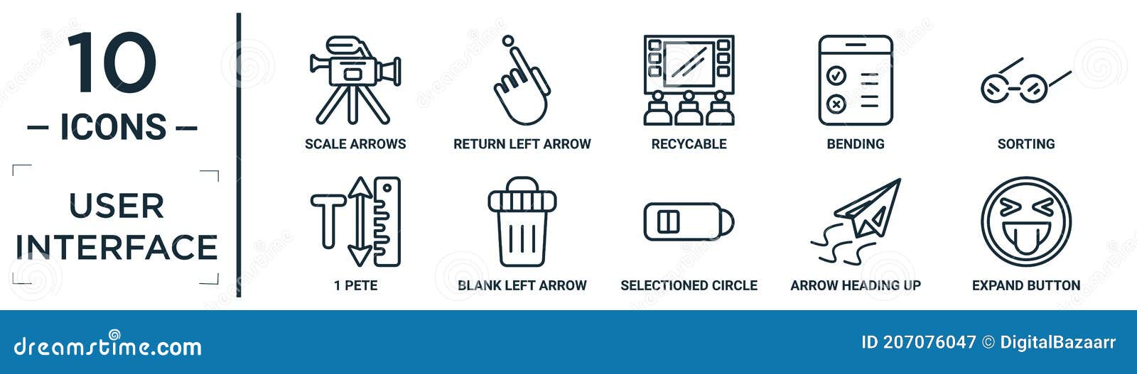 Expand Button Icon On White Background. Simple Element Illustration ...