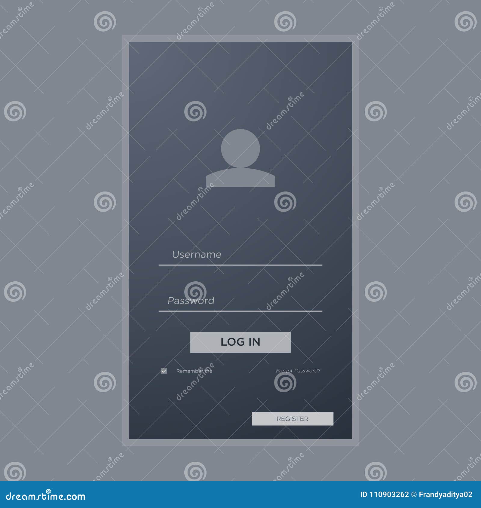 Login Design Template Vector Can Be Edited As Needed Stock Illustration ...